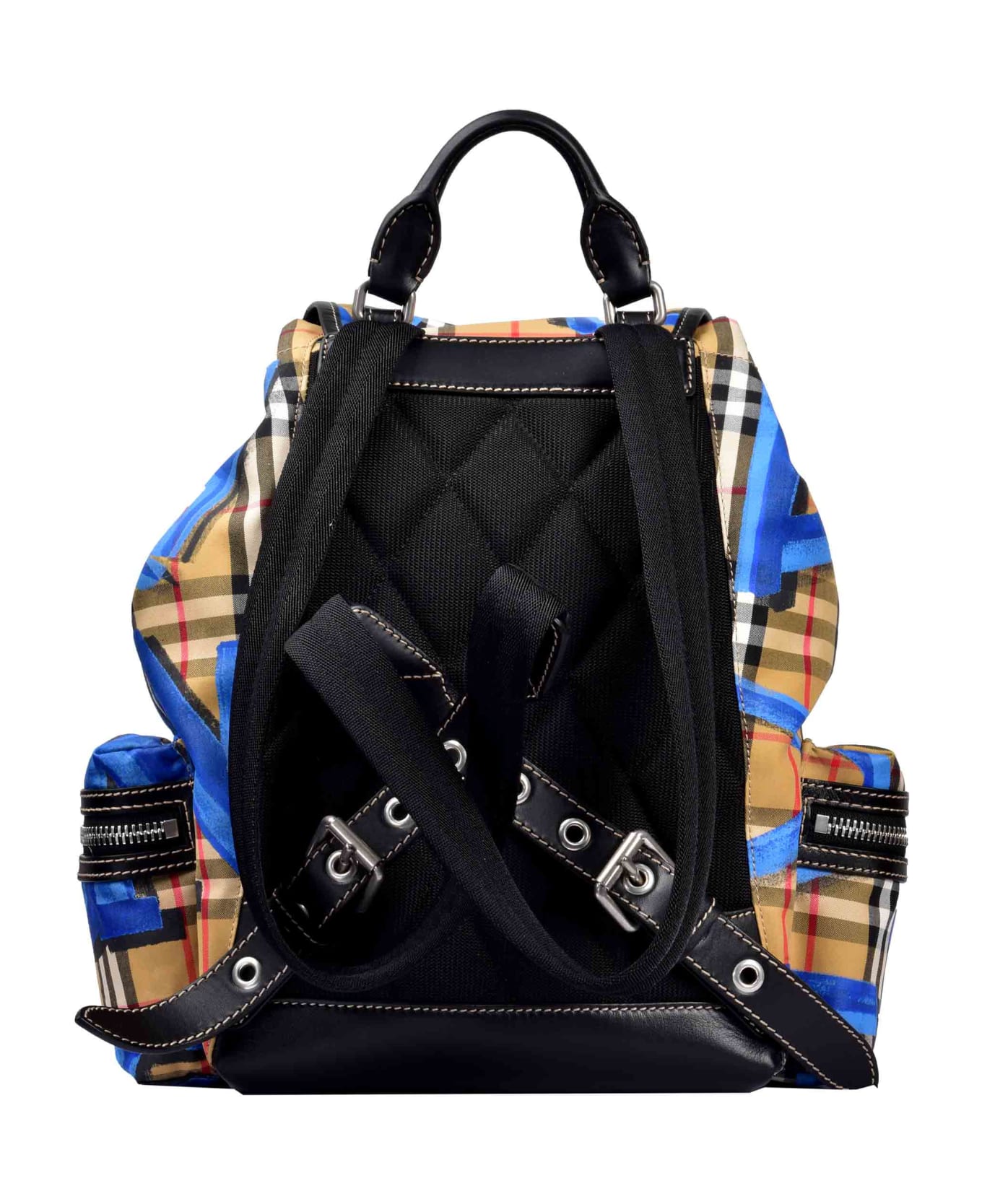 Burberry Vintage Check Graffiti Backpack | italist