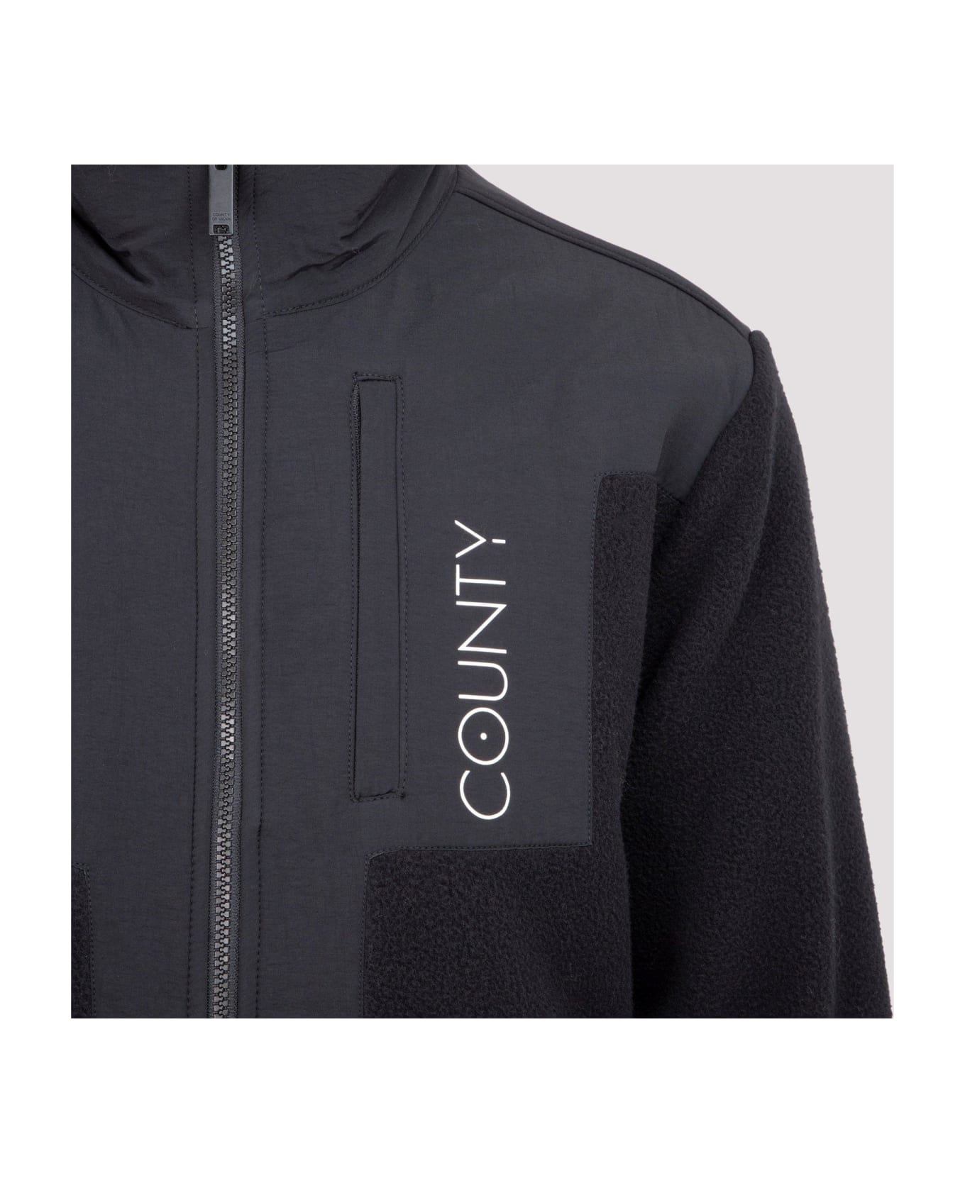 Marcelo Burlon Logo Embroidered Zip-up Jacket | italist, ALWAYS LIKE A SALE