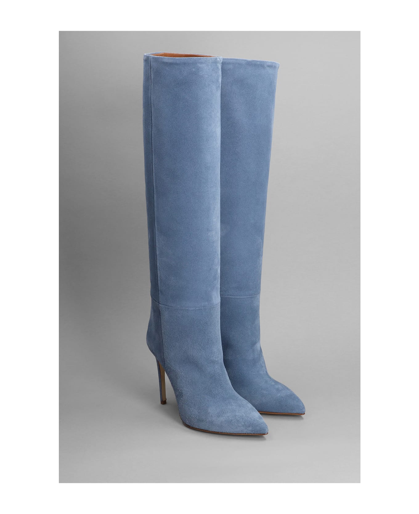 Paris Texas High Heels Boots In Cyan Suede | italist, ALWAYS LIKE A SALE