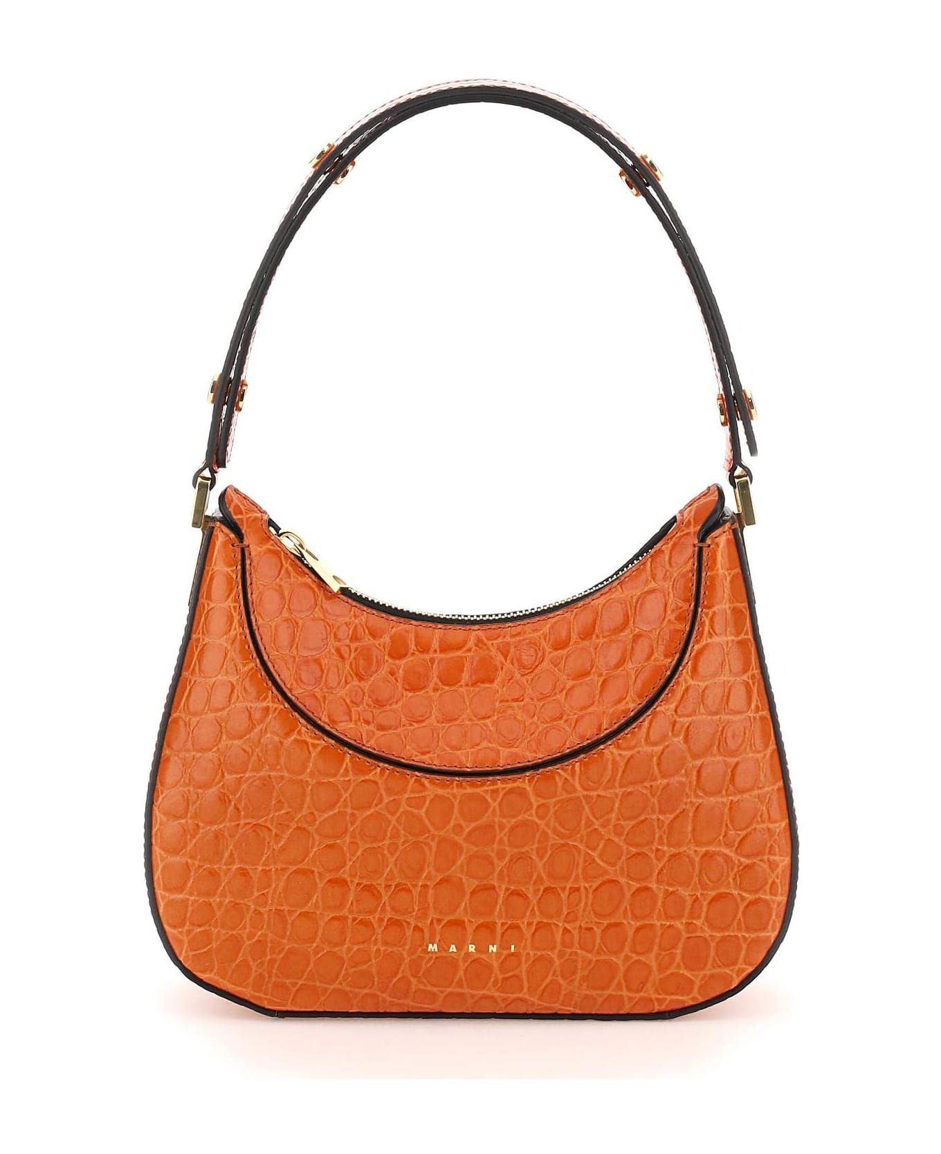Marni Croco-embossed Leather Mini Milano Hobo Bag | italist, ALWAYS ...