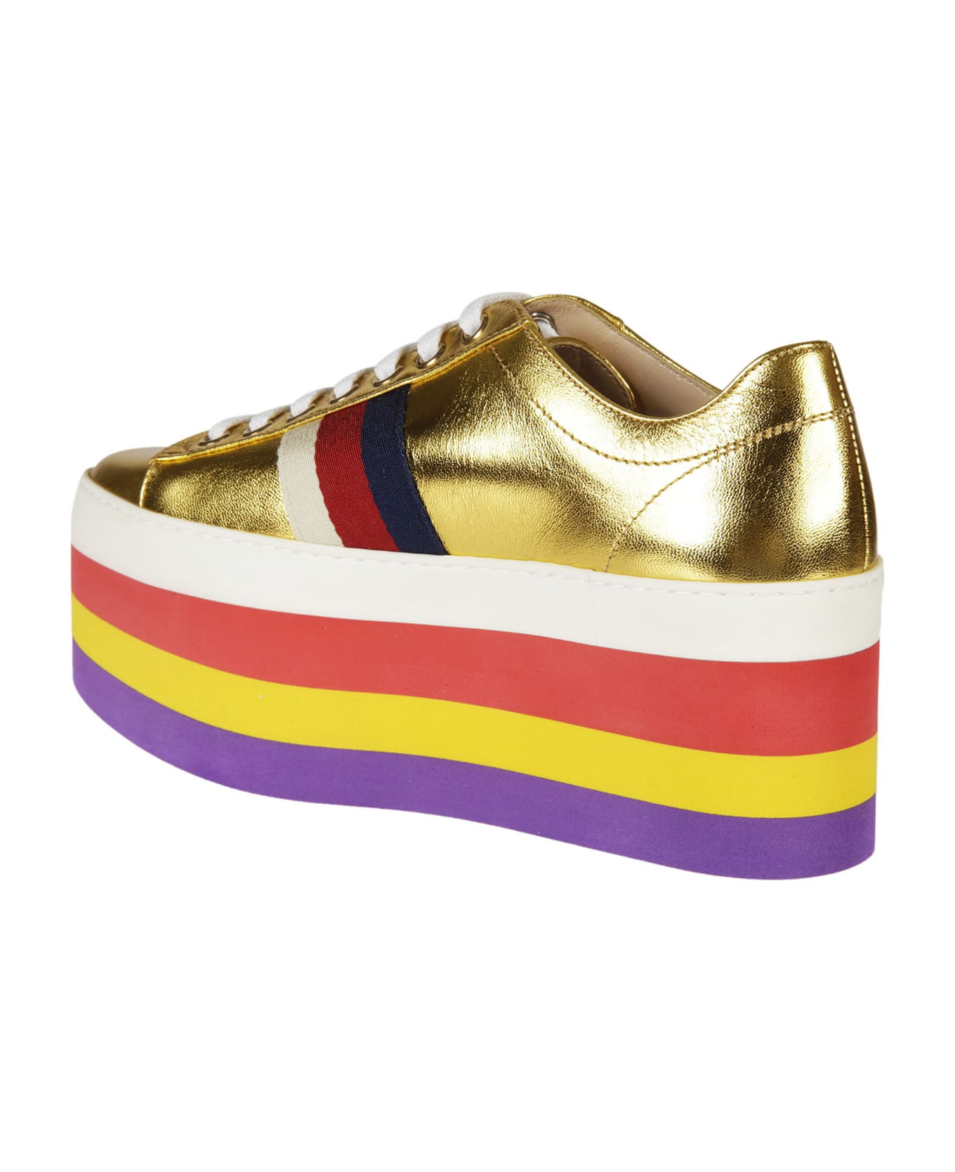 Gucci Gucci Metallic Platform Sneakers | italist