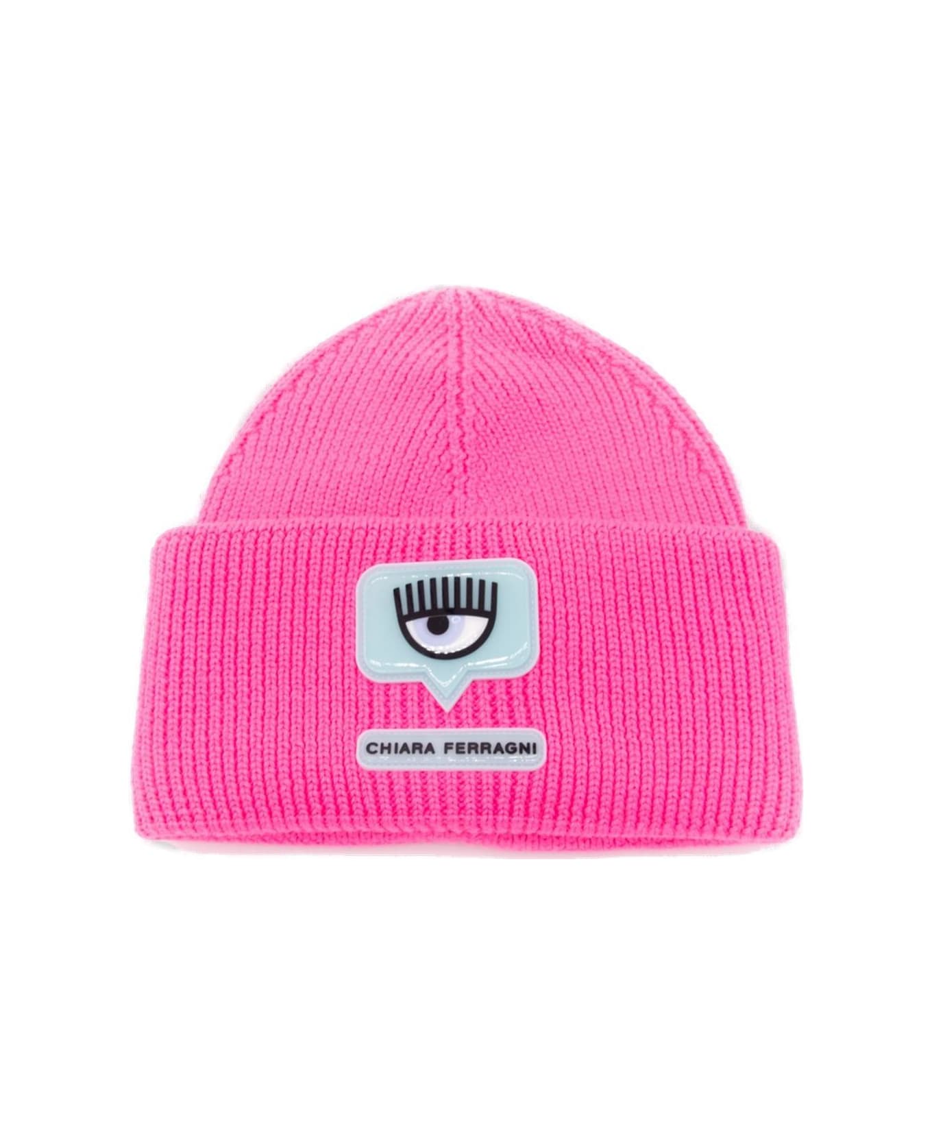 Chiara Ferragni Logo Patch Beanie | italist