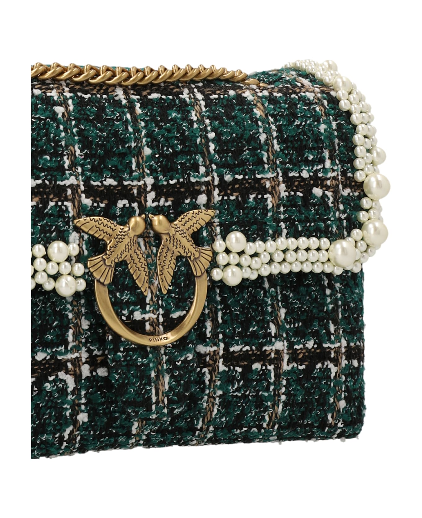 'love Classic Puff Pearls' Shoulder Bag Pinko | italist, ALWAYS LIKE A SALE