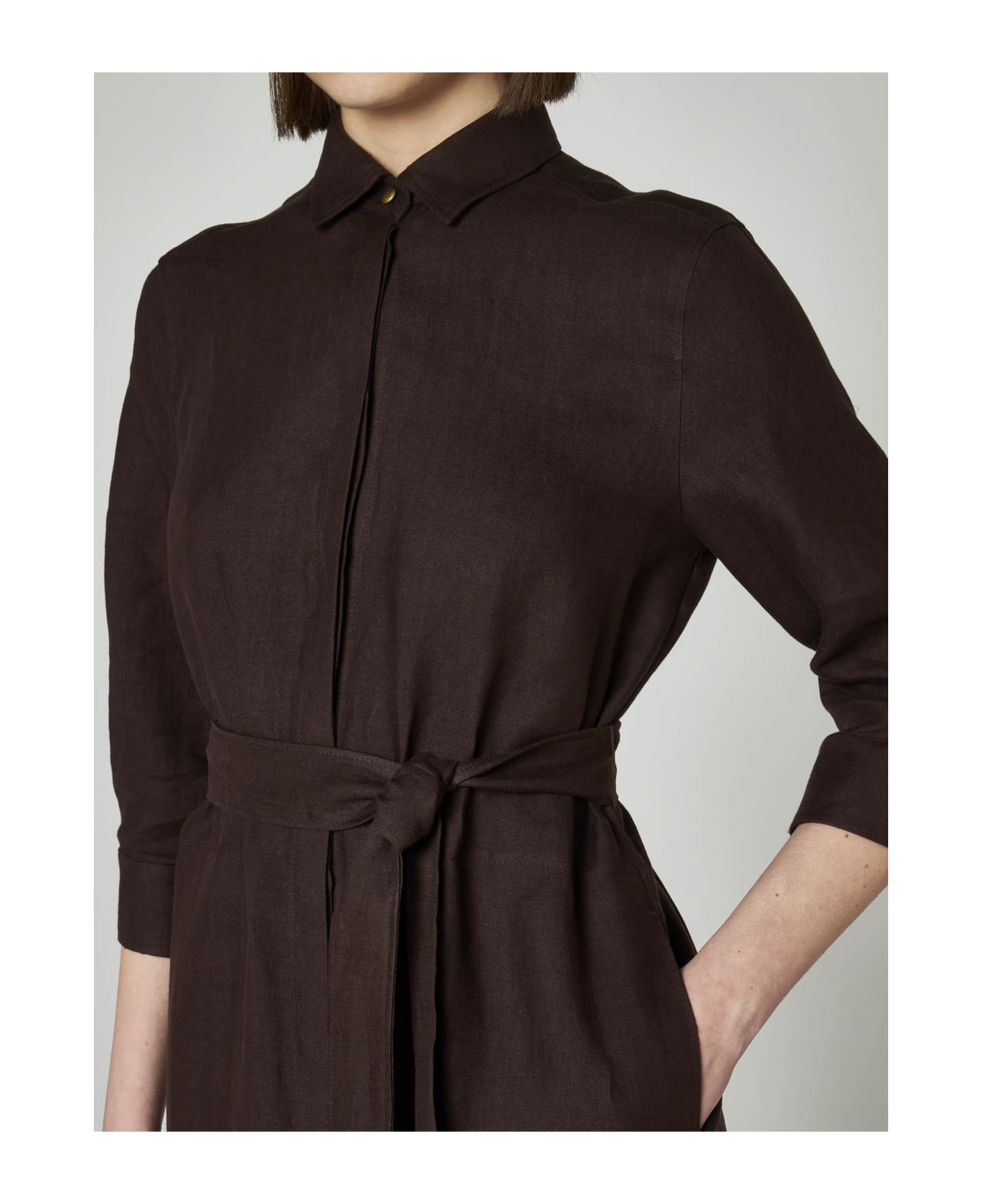 Max Mara Lignano Linen Shirt Dress | italist