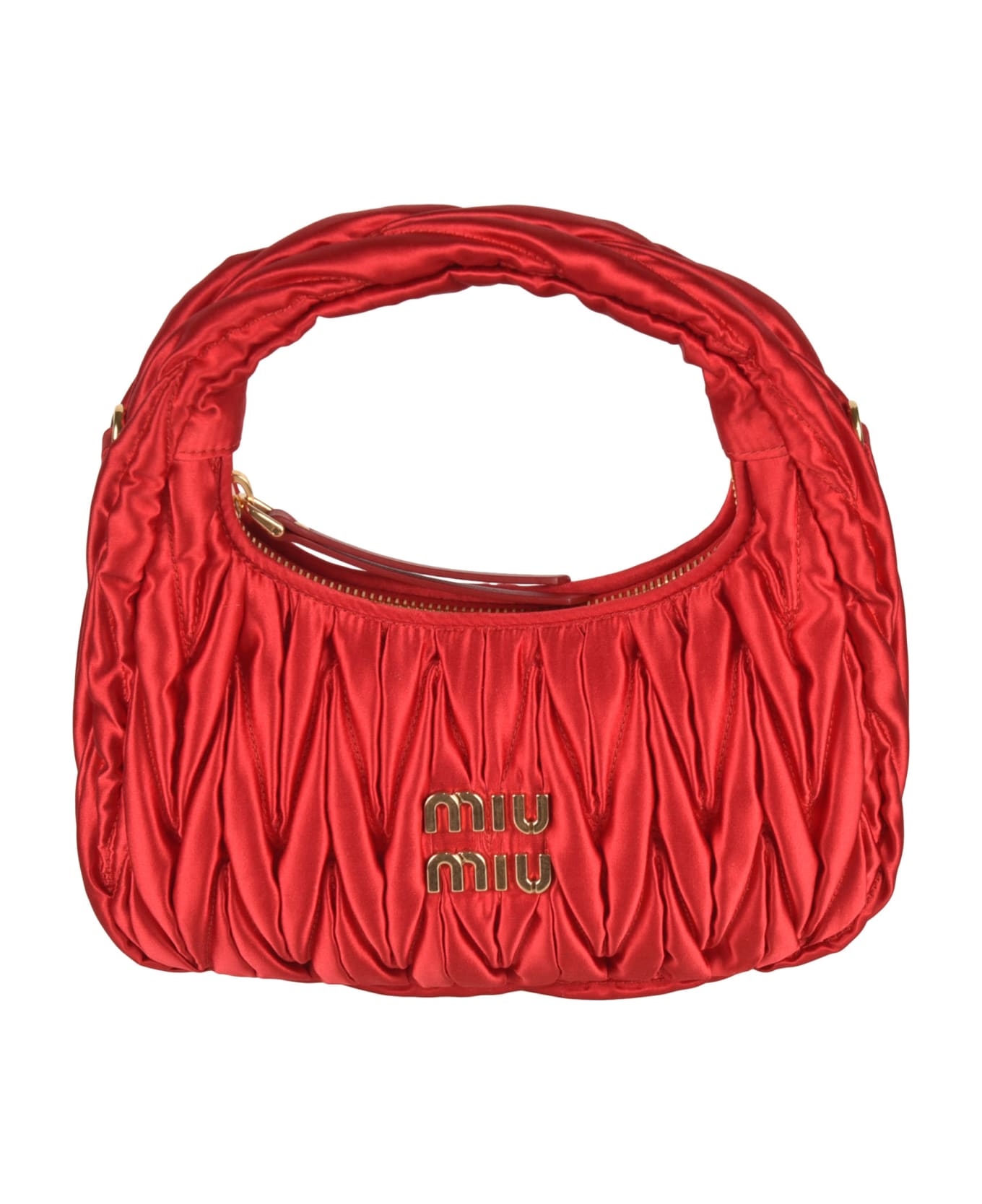 Miu Miu Logo Round Handle Tote | italist Miu Miu Logo Round Handle Tote | italist