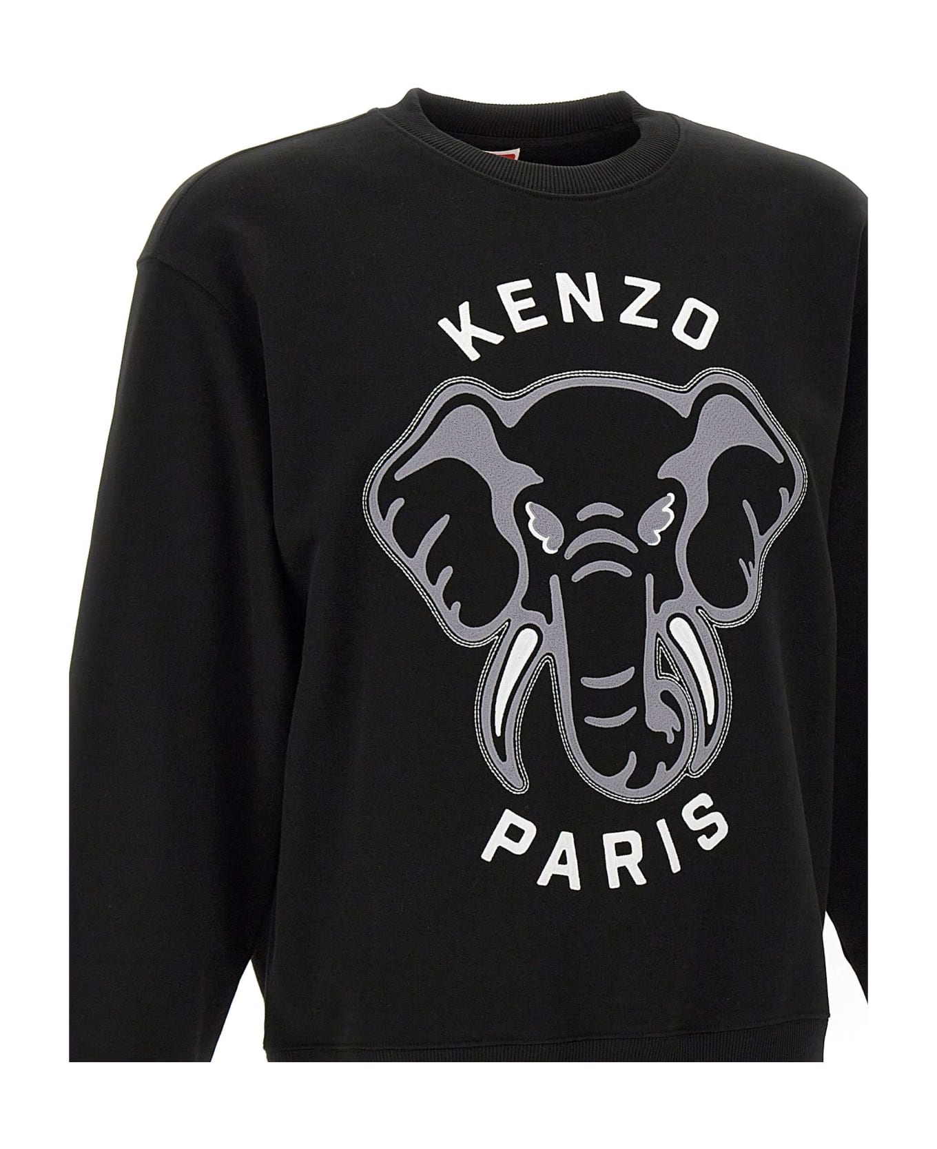 Kenzo "graphic Elephant" Cotton Sweatshirt | italist, ALWAYS LIKE A SALE
