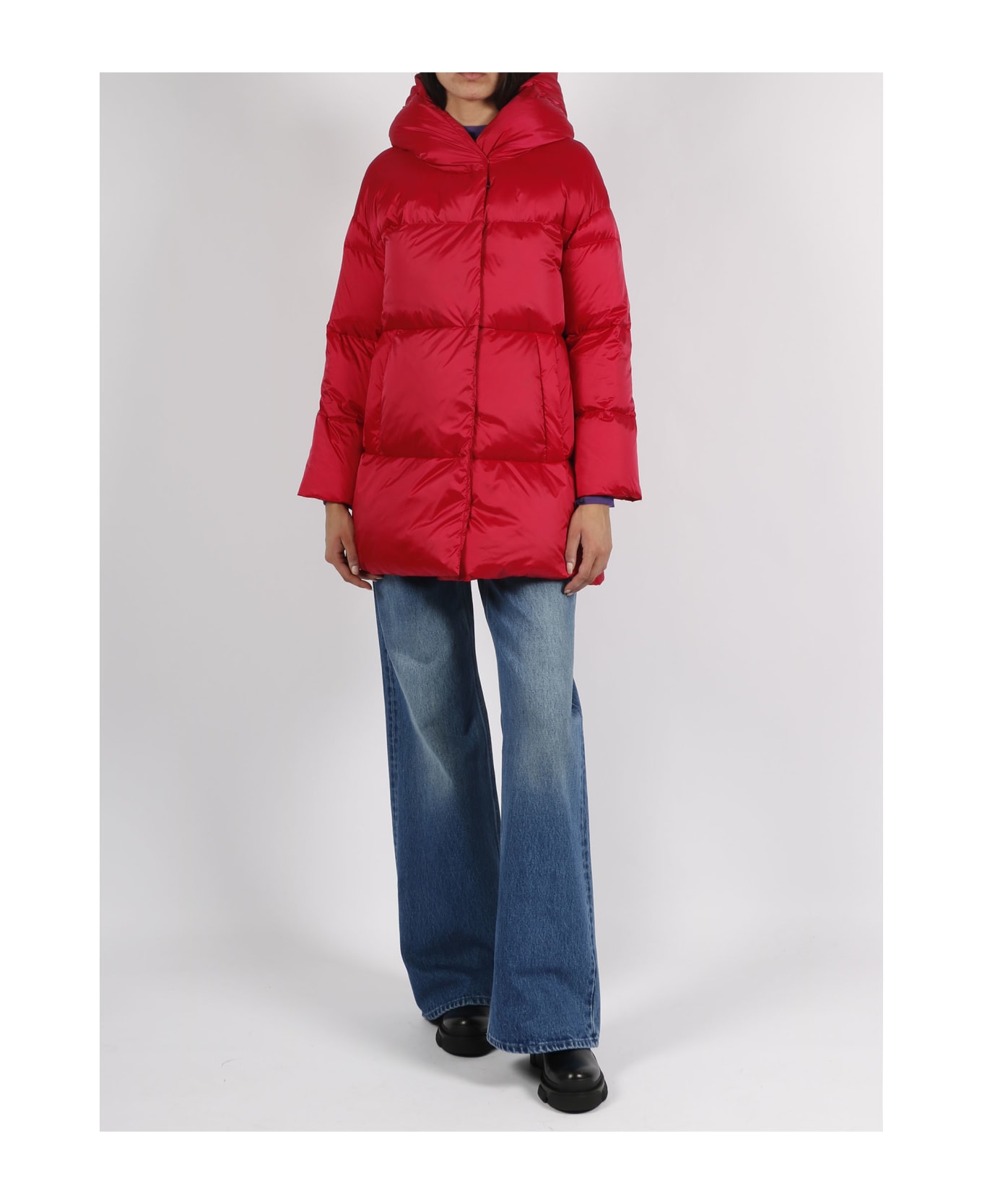 Herno Globe Satin A-shape Jacket | italist