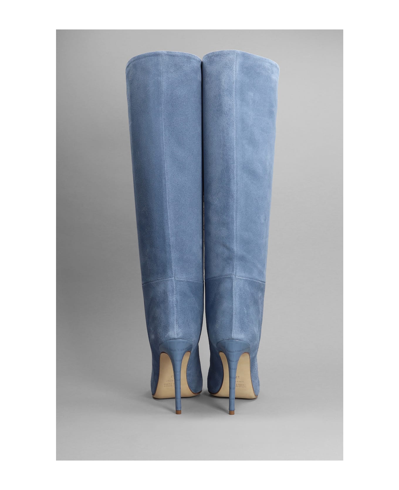 Paris Texas High Heels Boots In Cyan Suede | italist, ALWAYS LIKE A SALE