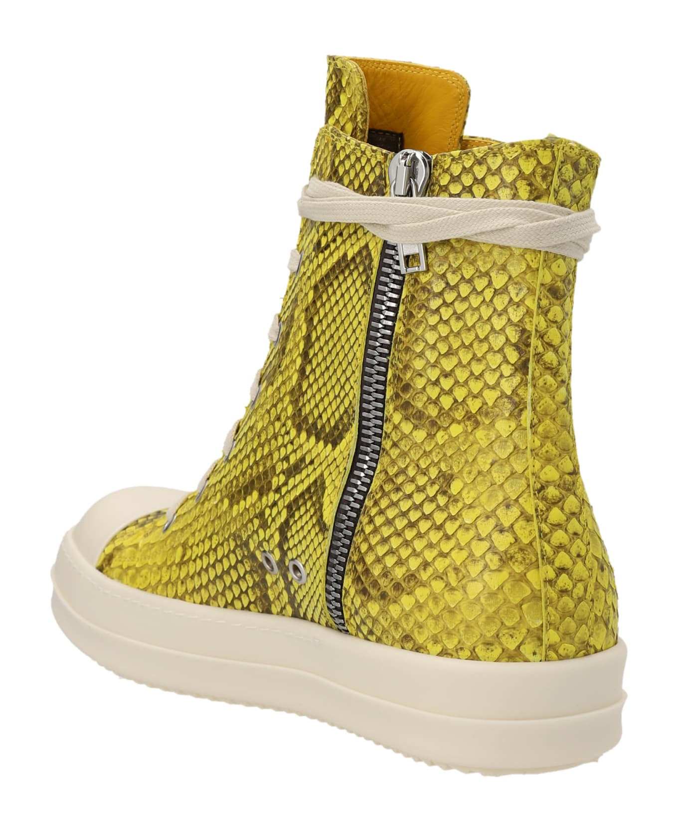 Rick Owens Python Leather Sneakers | italist