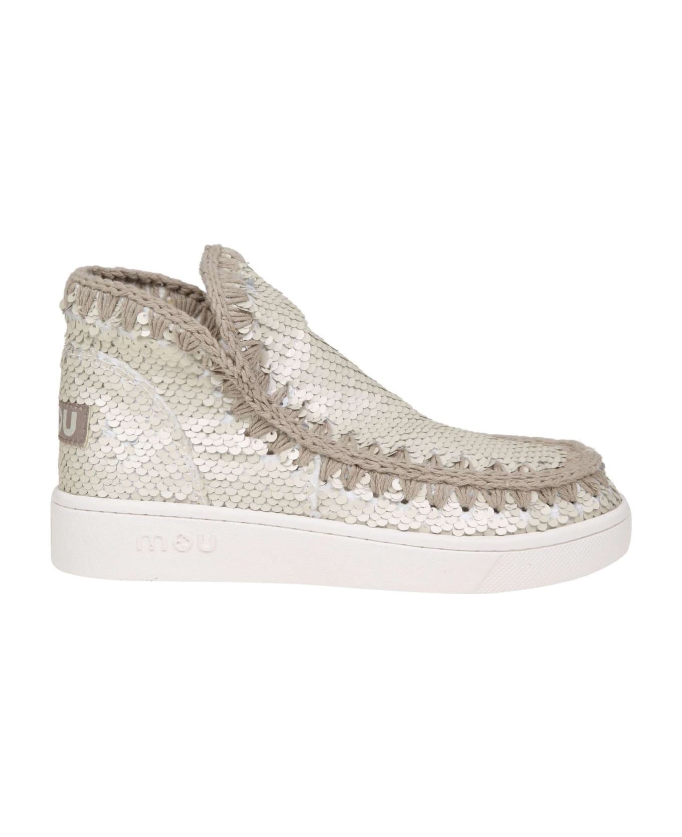 Mou Sneakers In Paillettes White Color | italist
