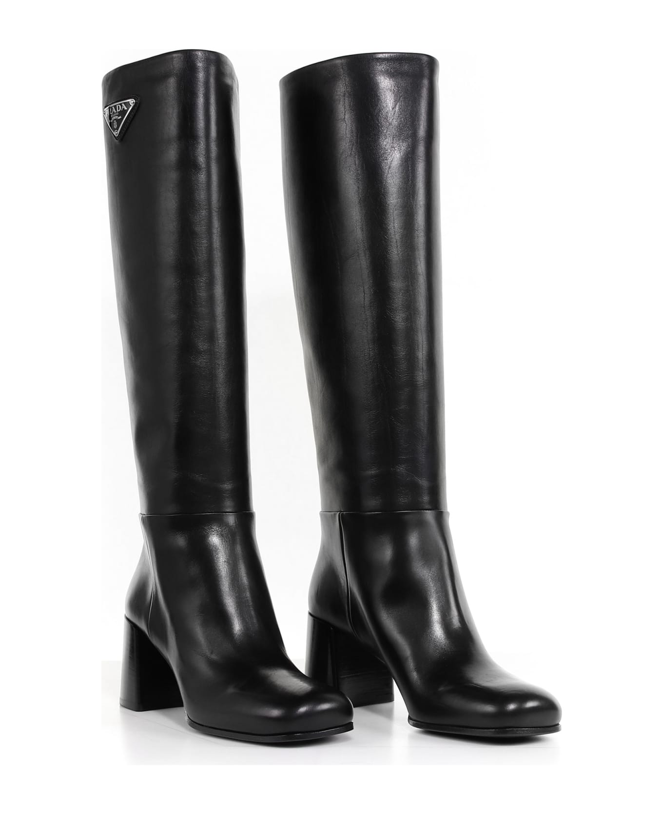 Prada Boot With Triangle Logo | italist