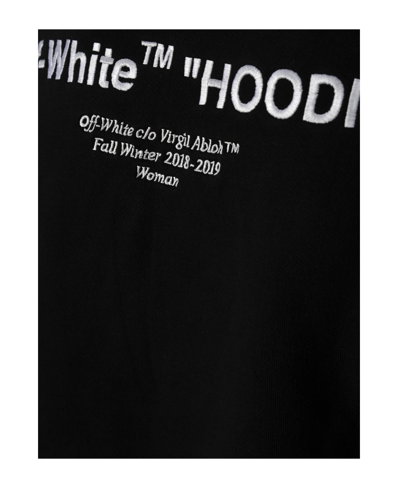 Off-White Off White Quotes Cropped Hoodie | italist, ALWAYS LIKE A SALE
