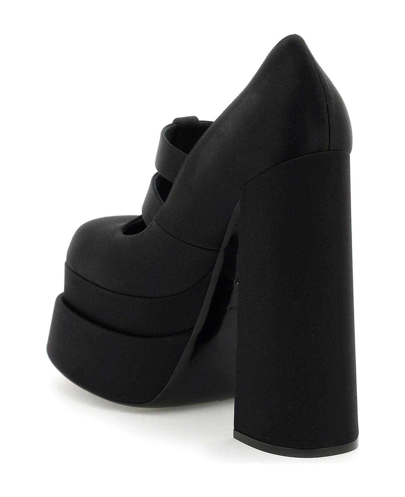 Versace Satin Pumps With Plateau | italist