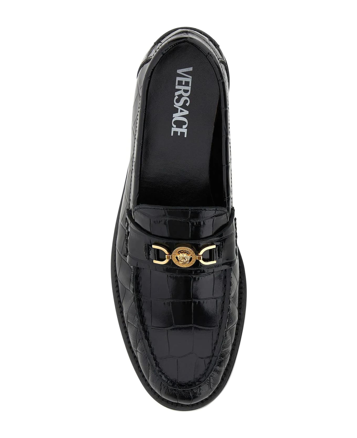 Versace 20mm Calf Leather Loafers | italist