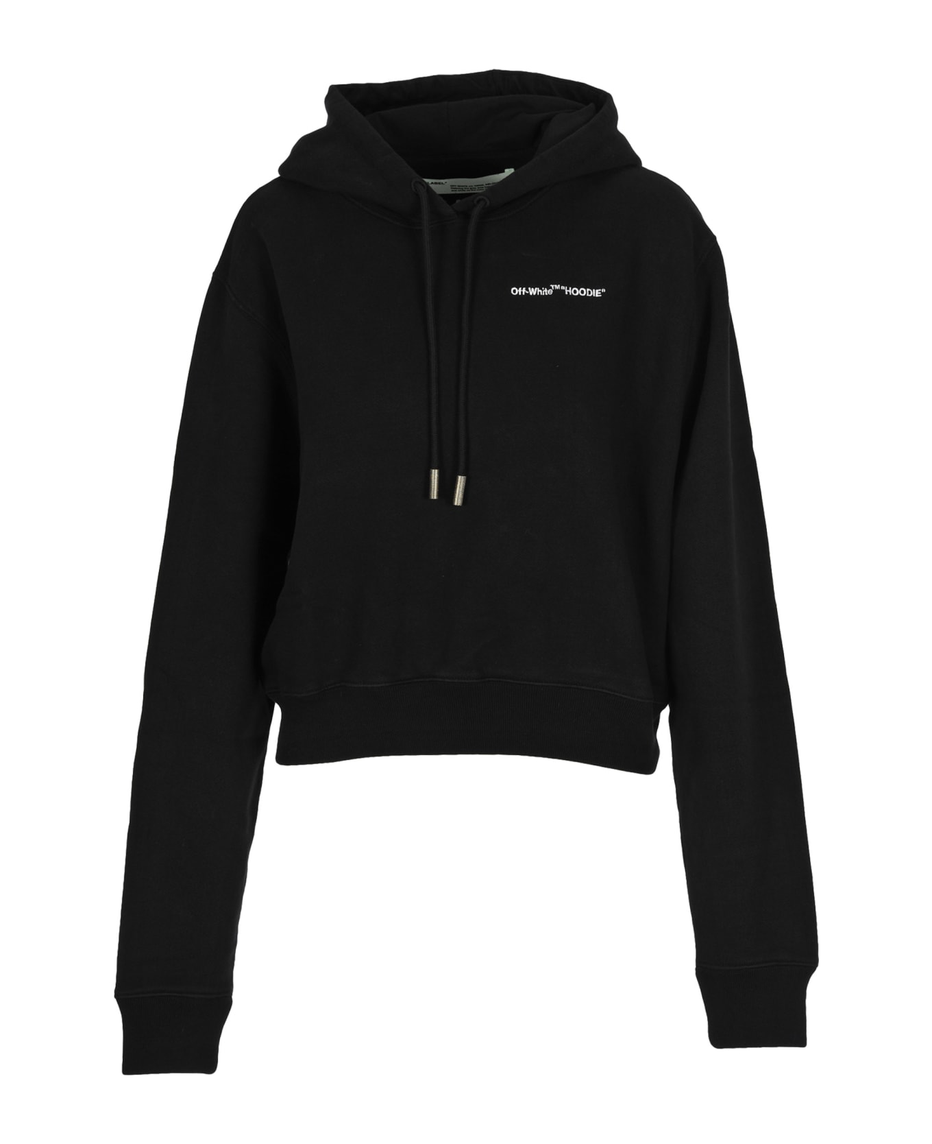 Off-White Off White Quotes Cropped Hoodie | italist, ALWAYS LIKE A SALE