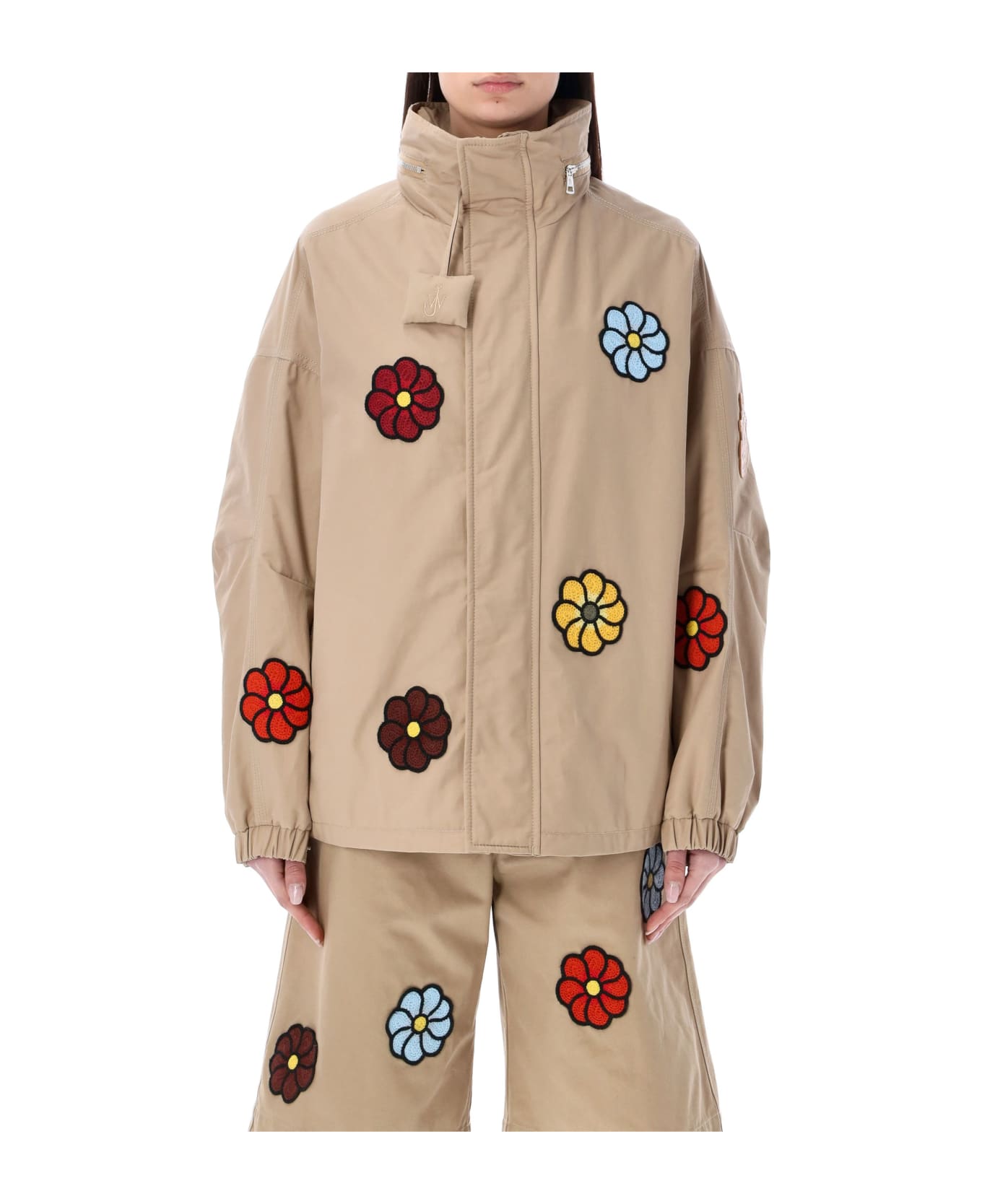 Moncler Delamont Floral Patches Jacket | italist