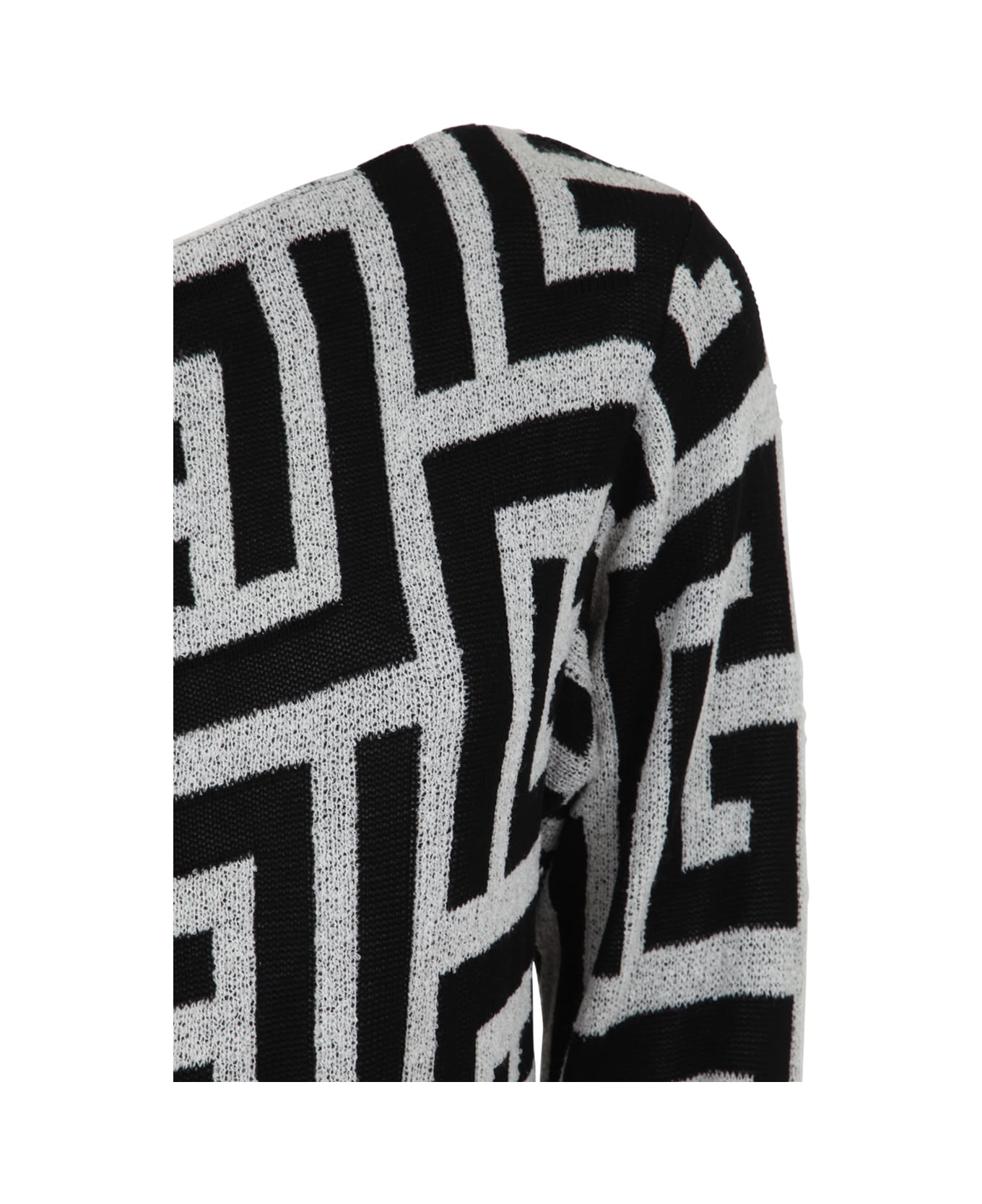 Balmain Monogrammed Asymetric Sweater | italist