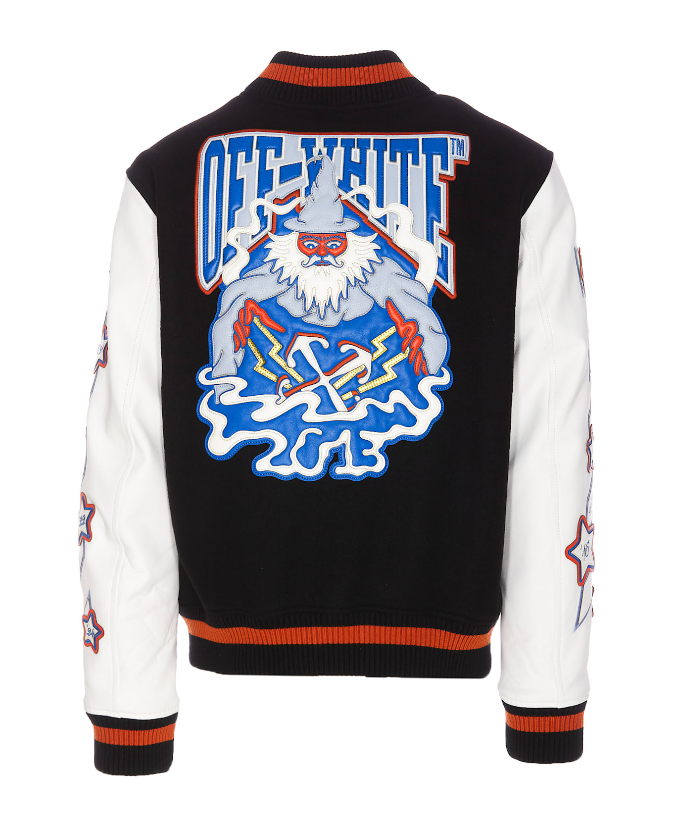 Off-White Varsity Jacket With Wizard Motif | italist, ALWAYS LIKE A SALE