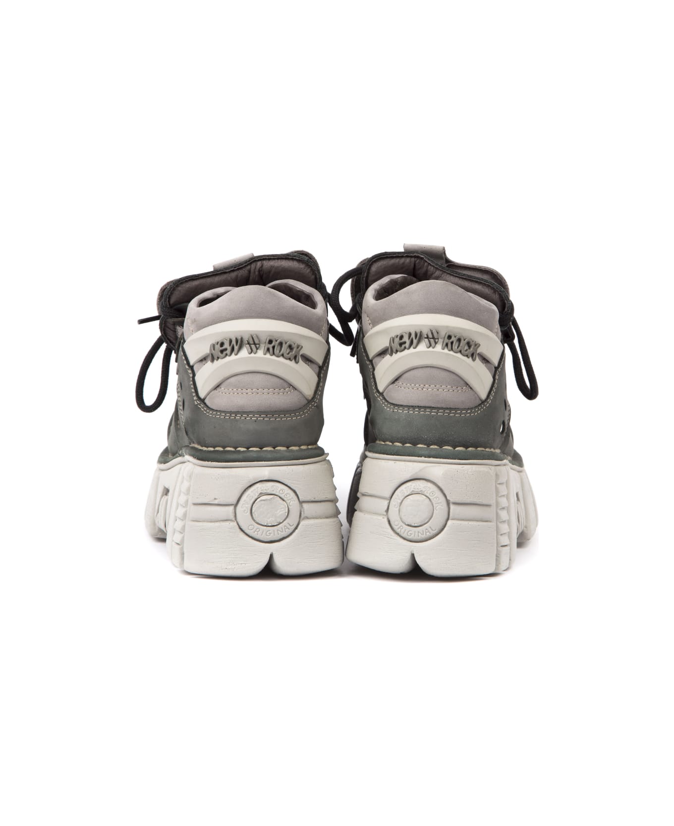 New Rock Metallic Shoes In Suede Cement Color | italist, ALWAYS LIKE A SALE