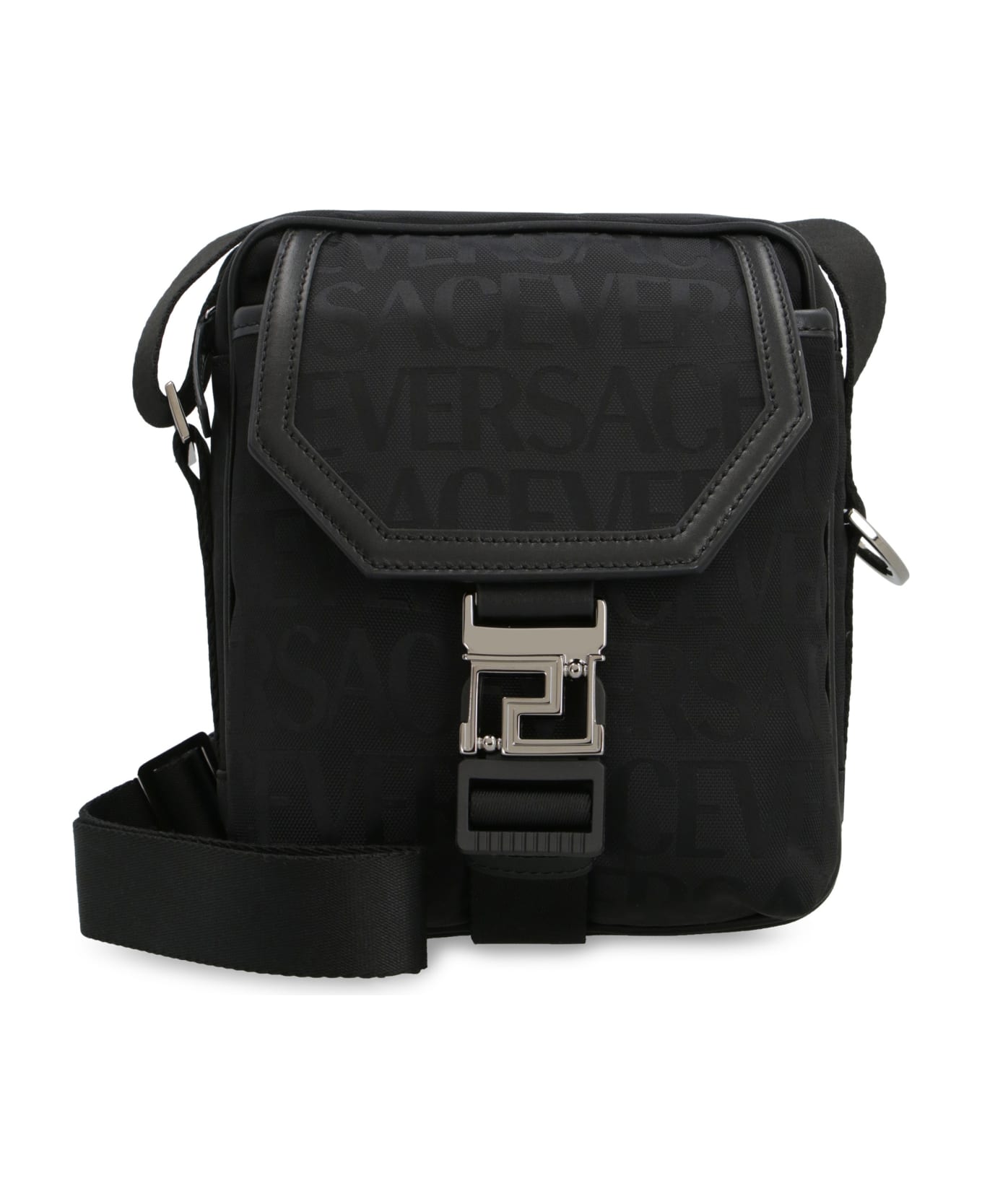Versace Canvas Messenger Bag | italist