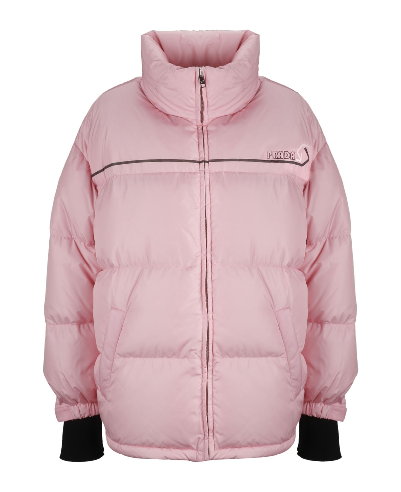 Prada Linea Rossa Logo Padded Jacket | italist
