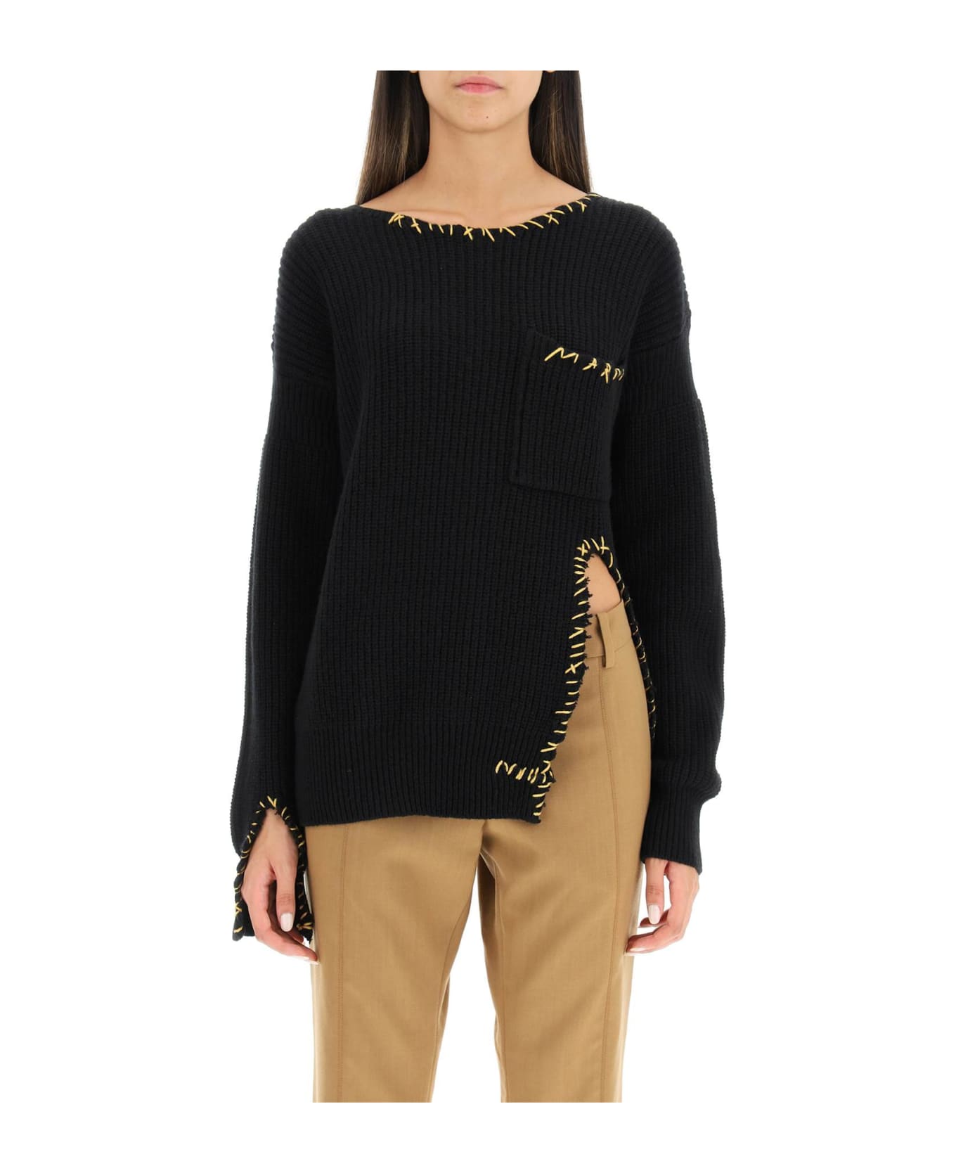 Marni Distressed Wool Sweater | italist