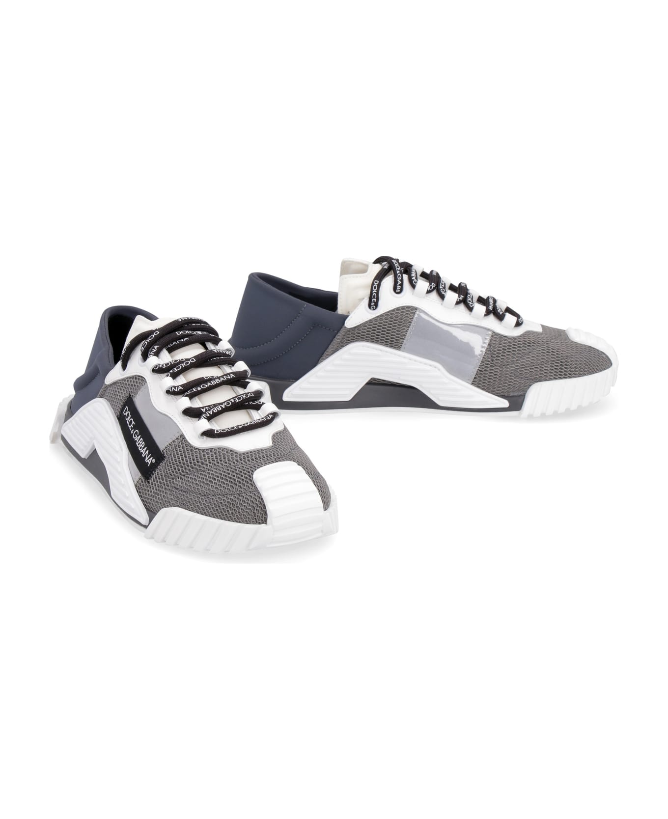 Dolce And Gabbana Ns1 Leather And Fabric Low Top Sneakers Italist