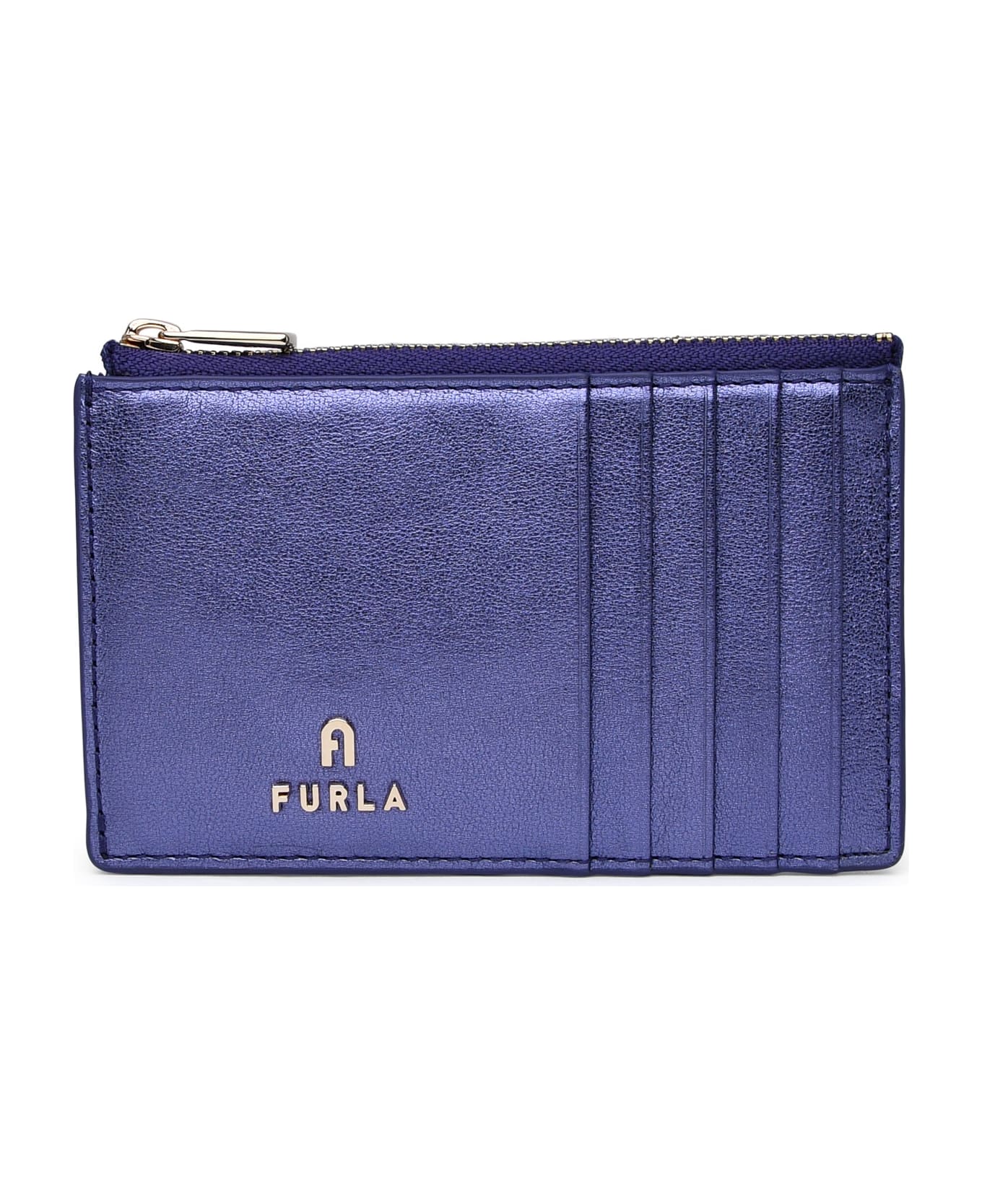 Furla Purple Leather Cardholder | italist