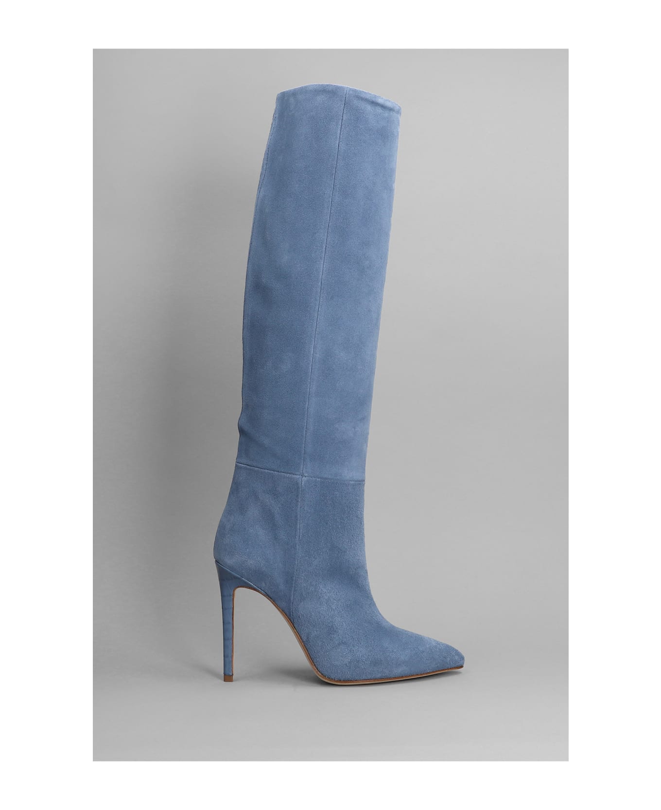 Paris Texas High Heels Boots In Cyan Suede | italist, ALWAYS LIKE A SALE