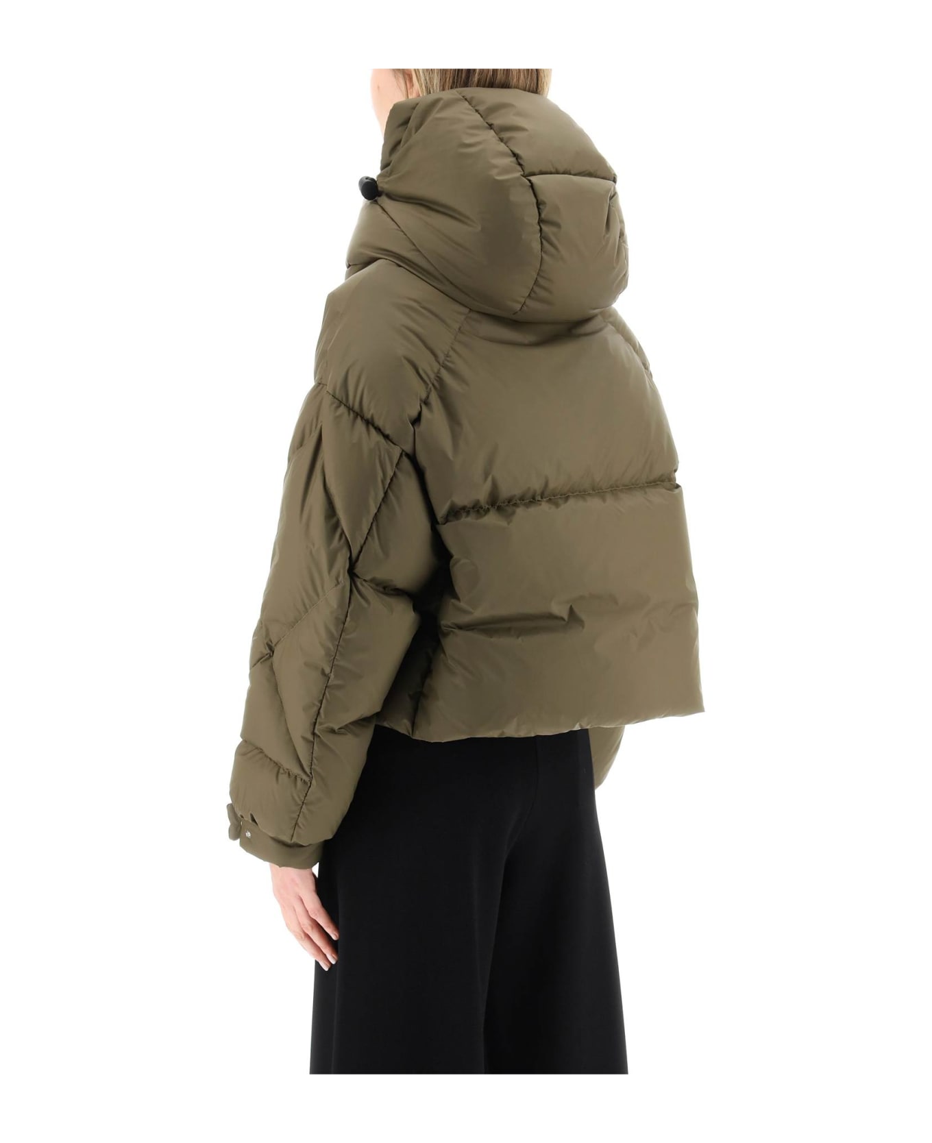 Bacon 'puffa Ring Wlt' Cropped Puffer Jacket With Snap-off Hood ...