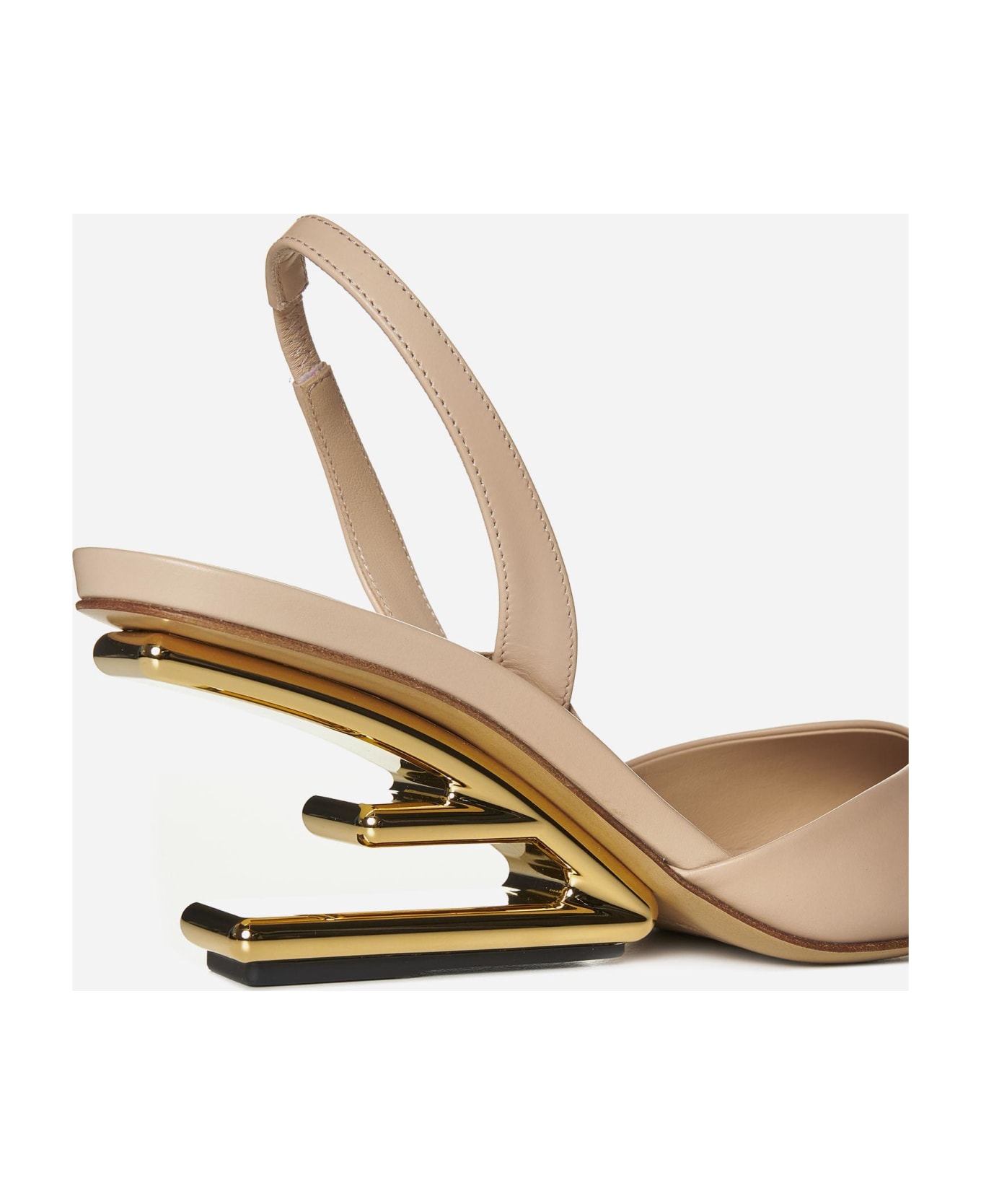 Fendi First Leather Slingback Pumps | italist