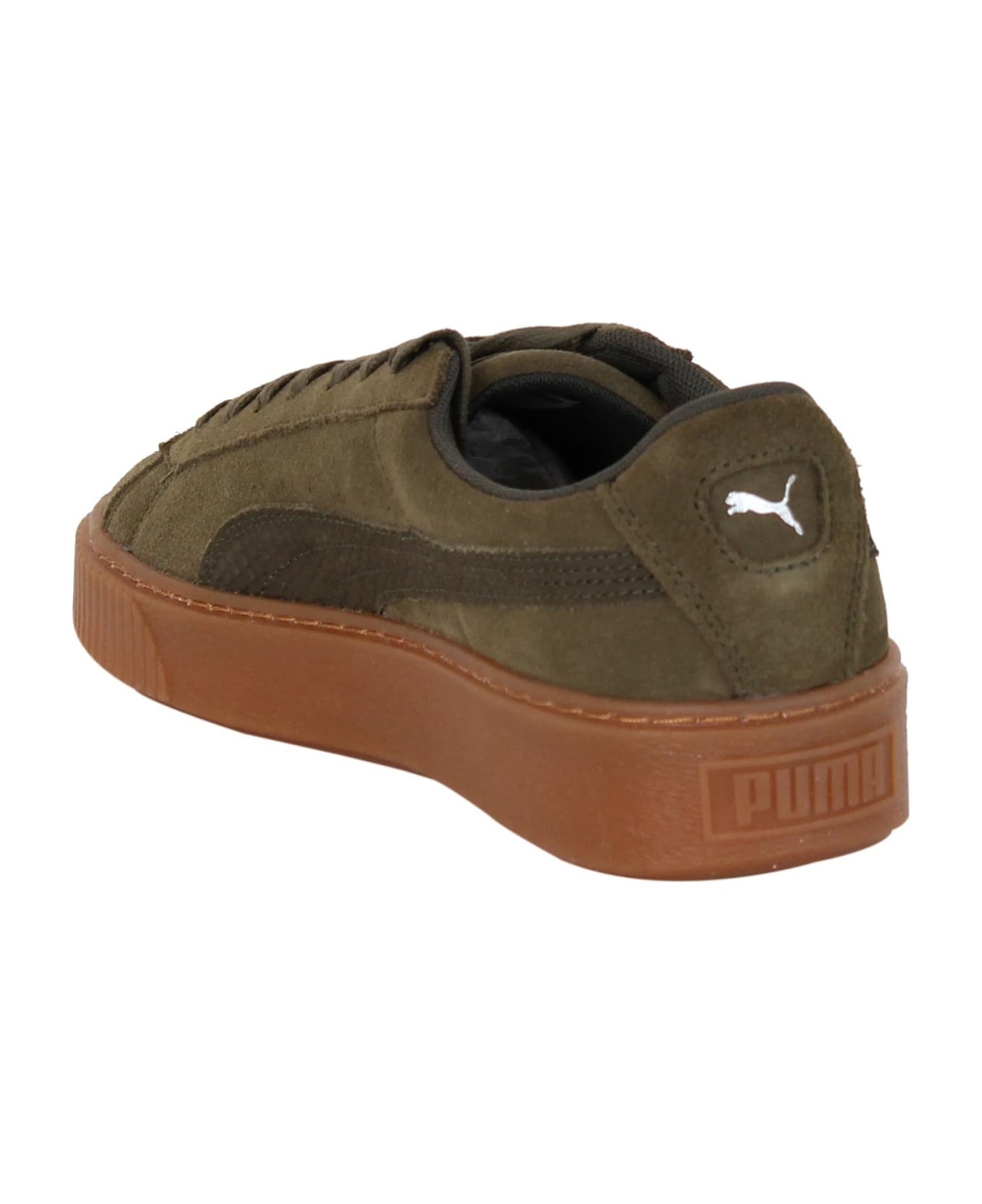 Puma Olive Suede Platform Animal Sneakers | italist, ALWAYS LIKE A SALE