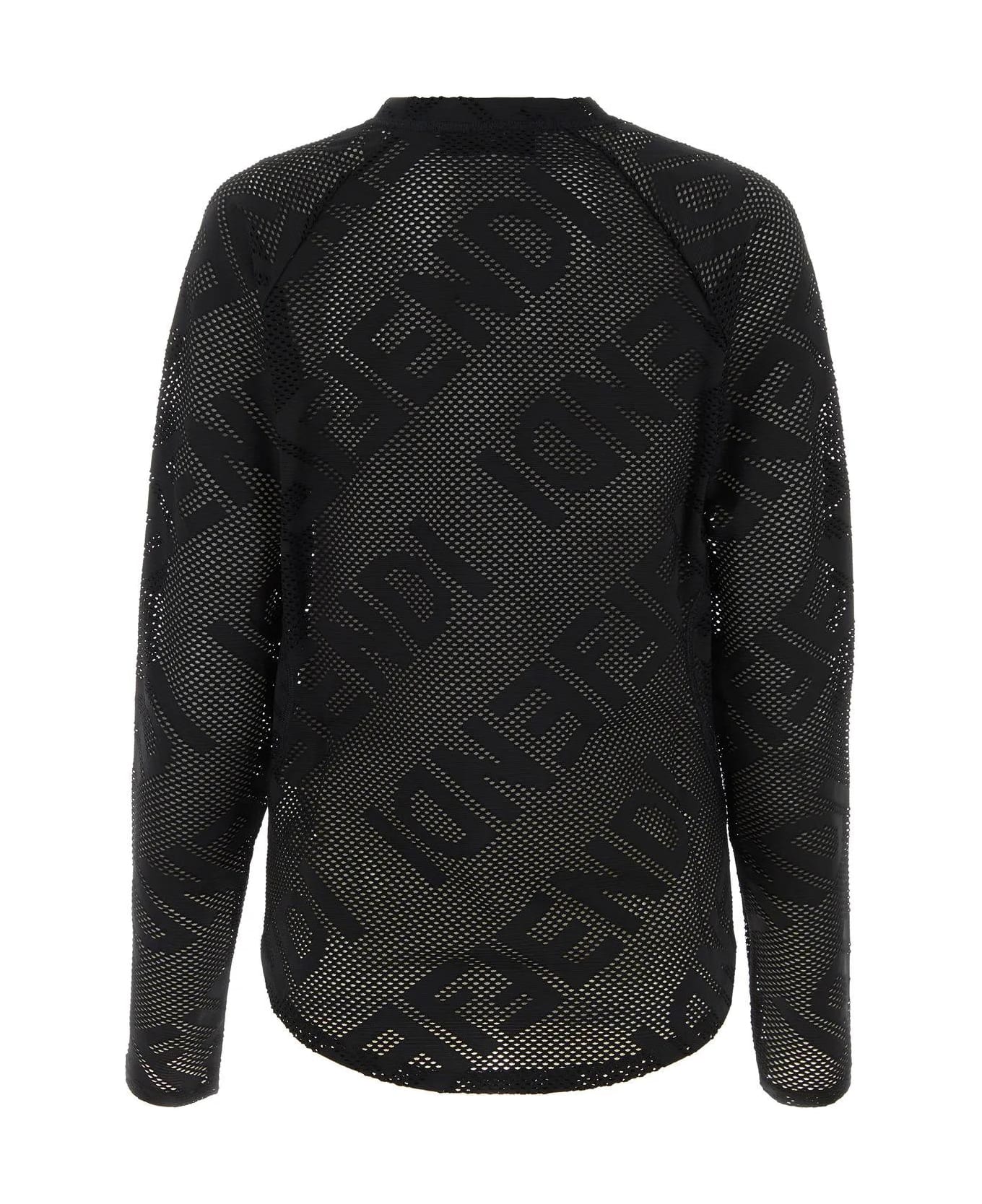 Fendi Black Mesh Oversize Top | italist