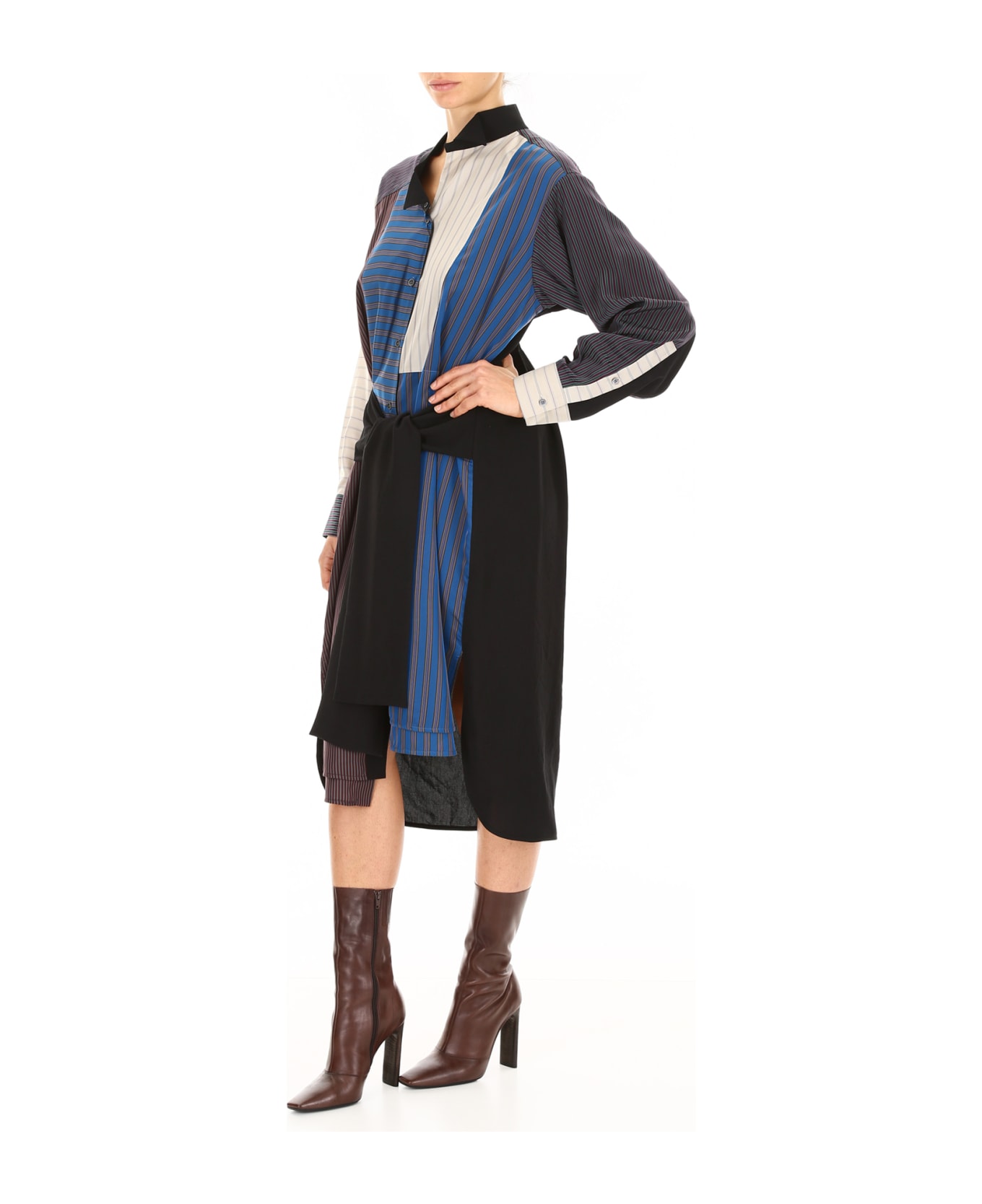 Loewe Striped Patchwork Dress | italist