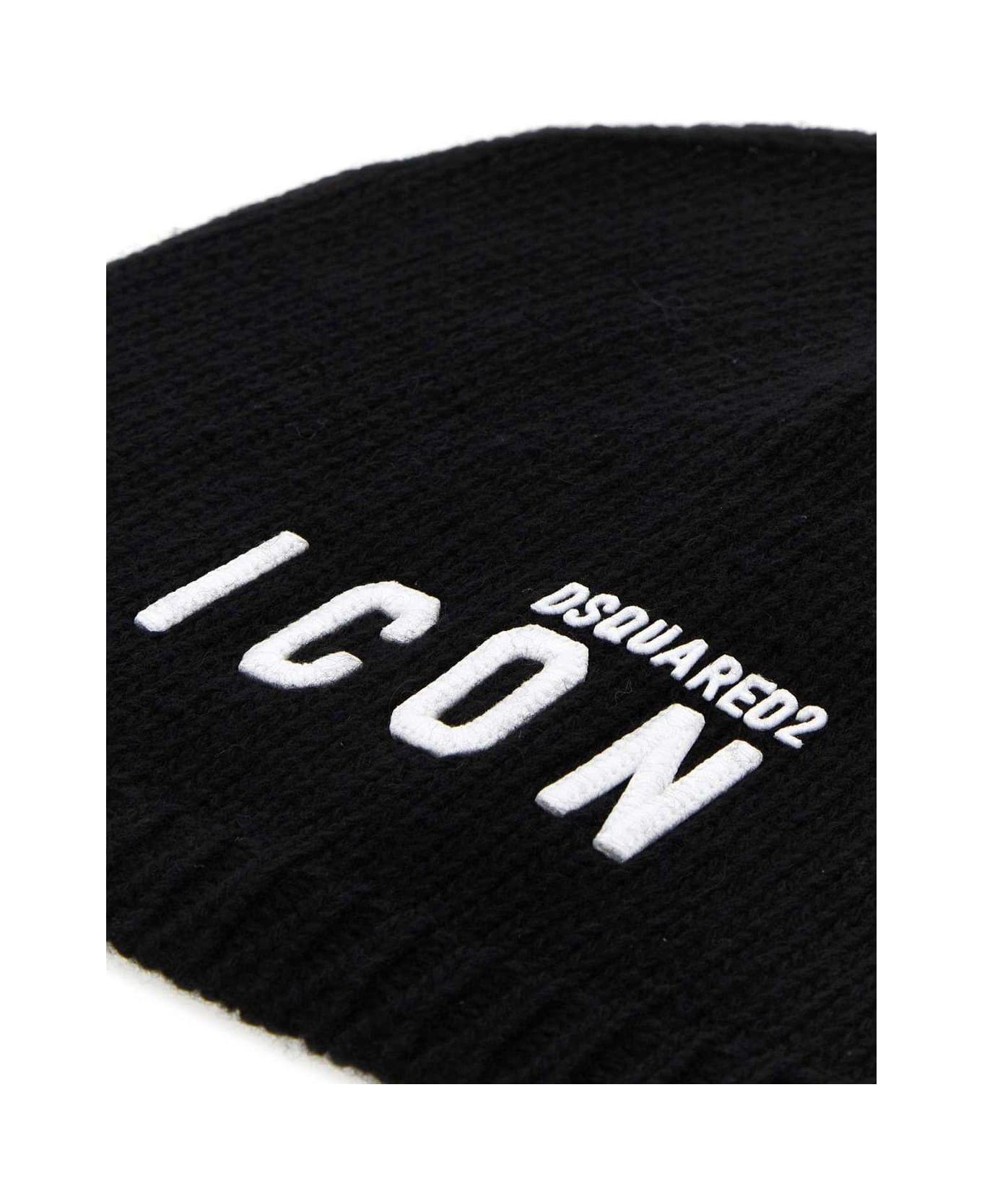 Dsquared2 Logo Embroidered Beanie | italist