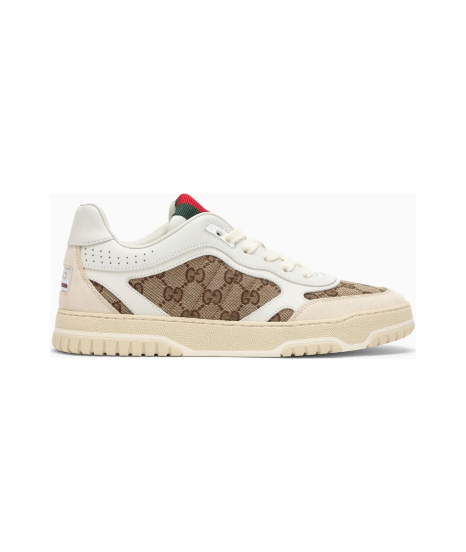 Gucci Re web Sneaker In Ivory beige ebony Gg Fabric italist ALWAYS LIKE A SALE