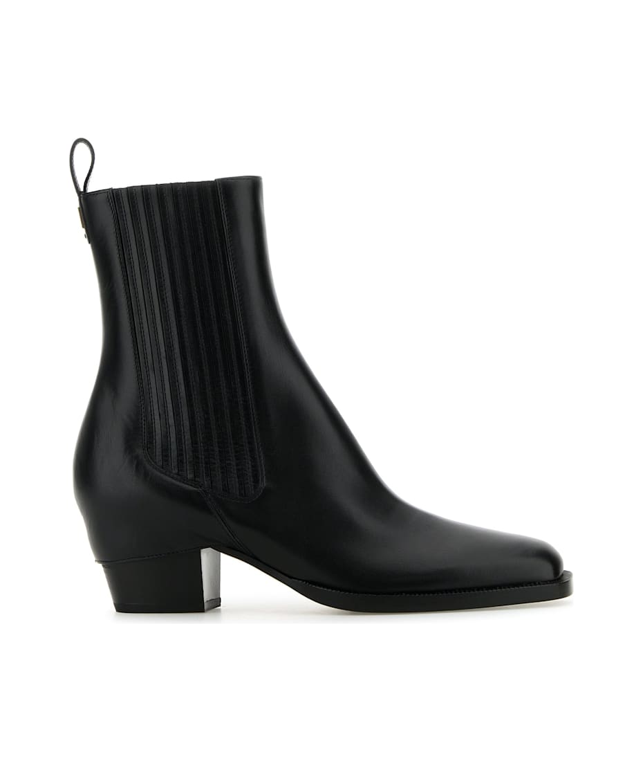Fendi Black Leather Ankle Boots | italist Fendi Black Leather Ankle Boots | italist