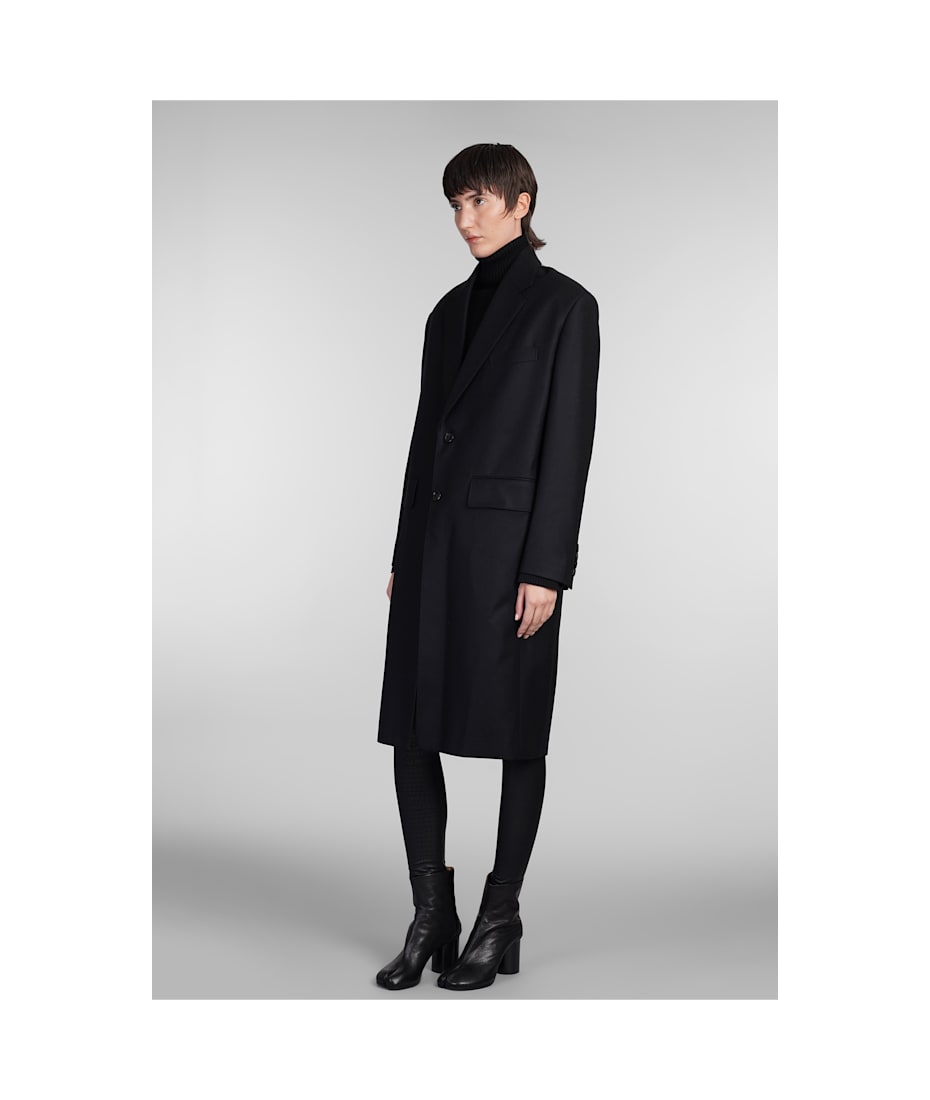 Junya Watanabe Coat In Black Wool | italist Junya Watanabe Coat In Black Wool | italist