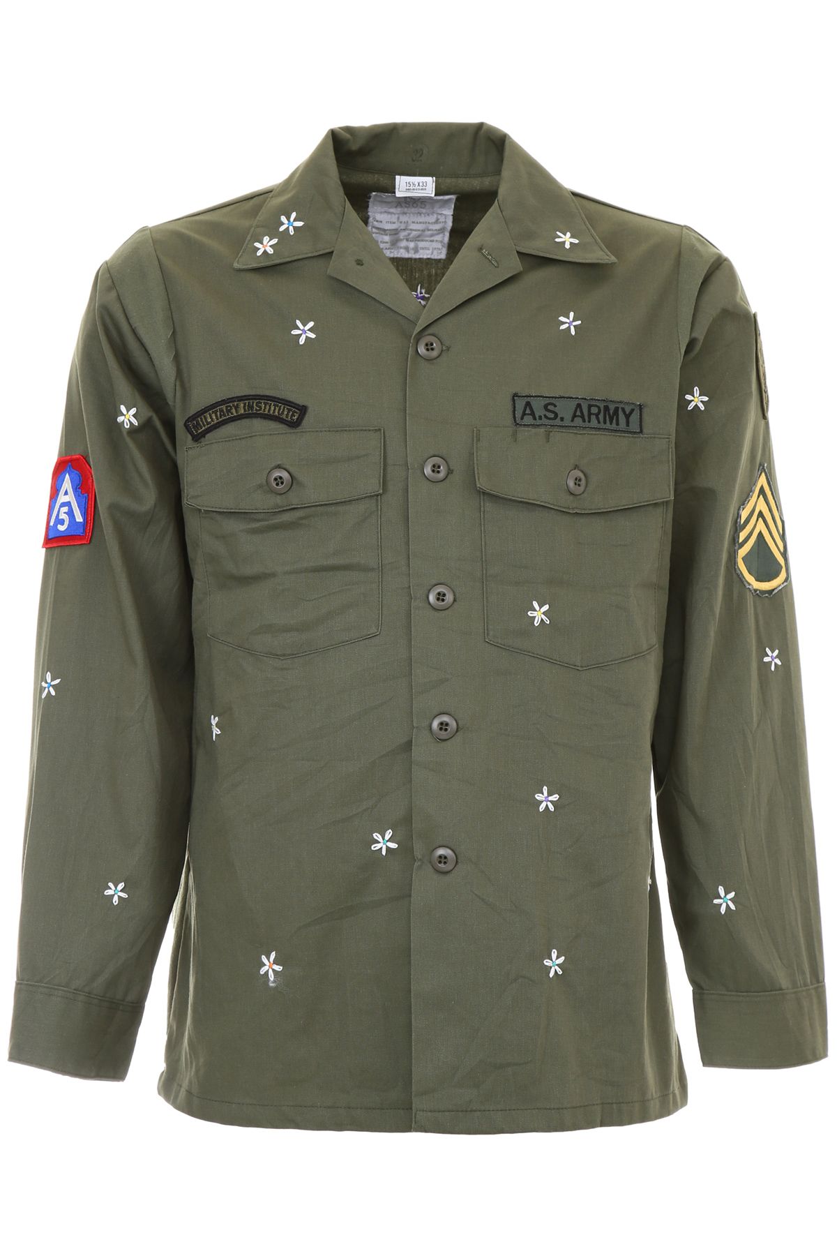 As65 Army Jacket With Embroidery | ModeSens