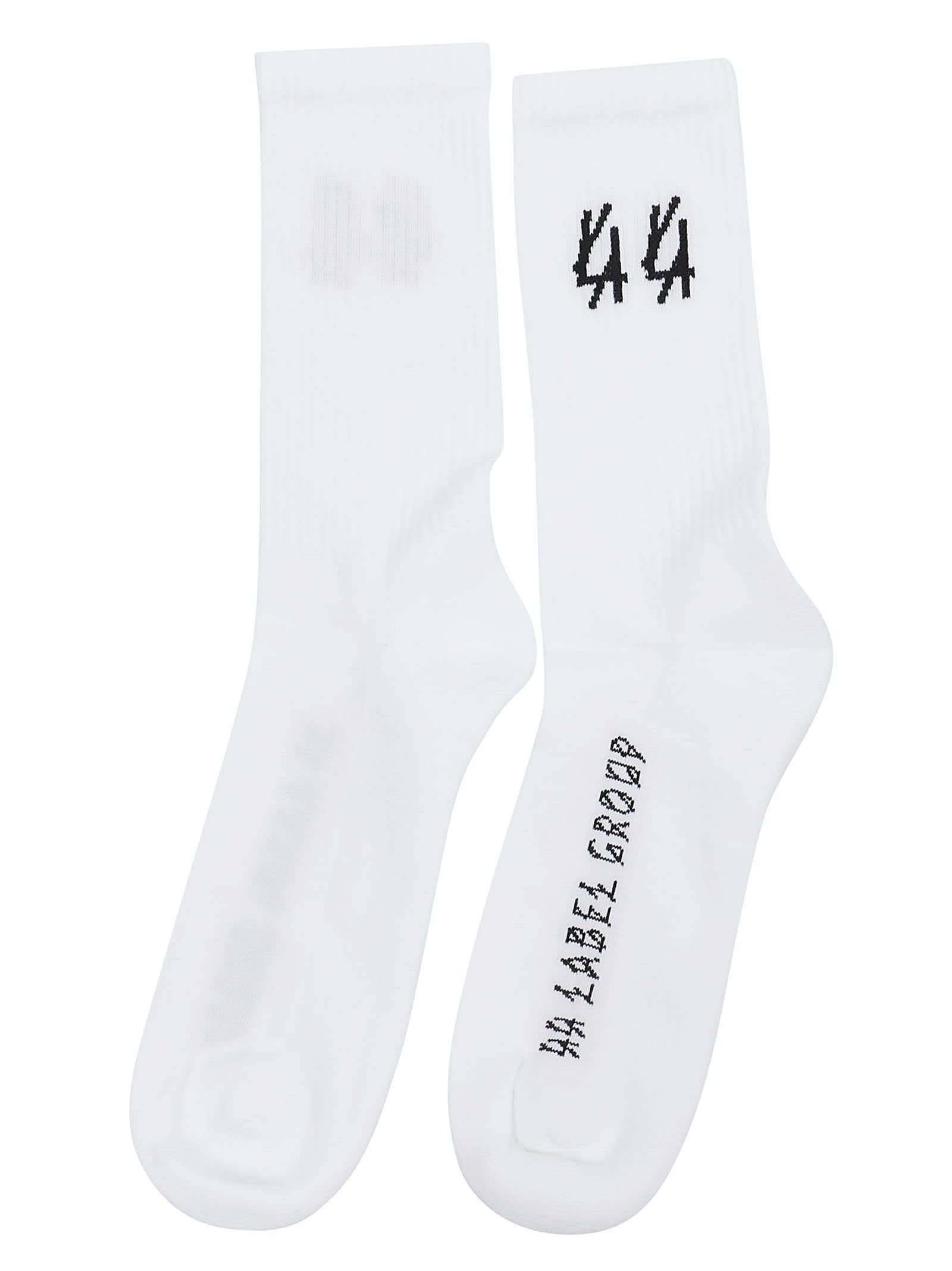 44 Label Group Socks In White Black | ModeSens
