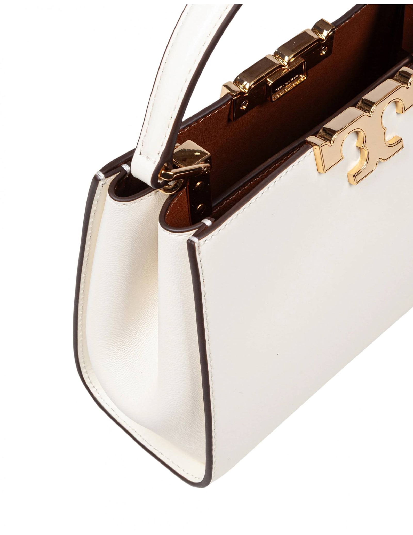 Tory Burch Mini Eleanor Leather Bag Milk White Color | ModeSens