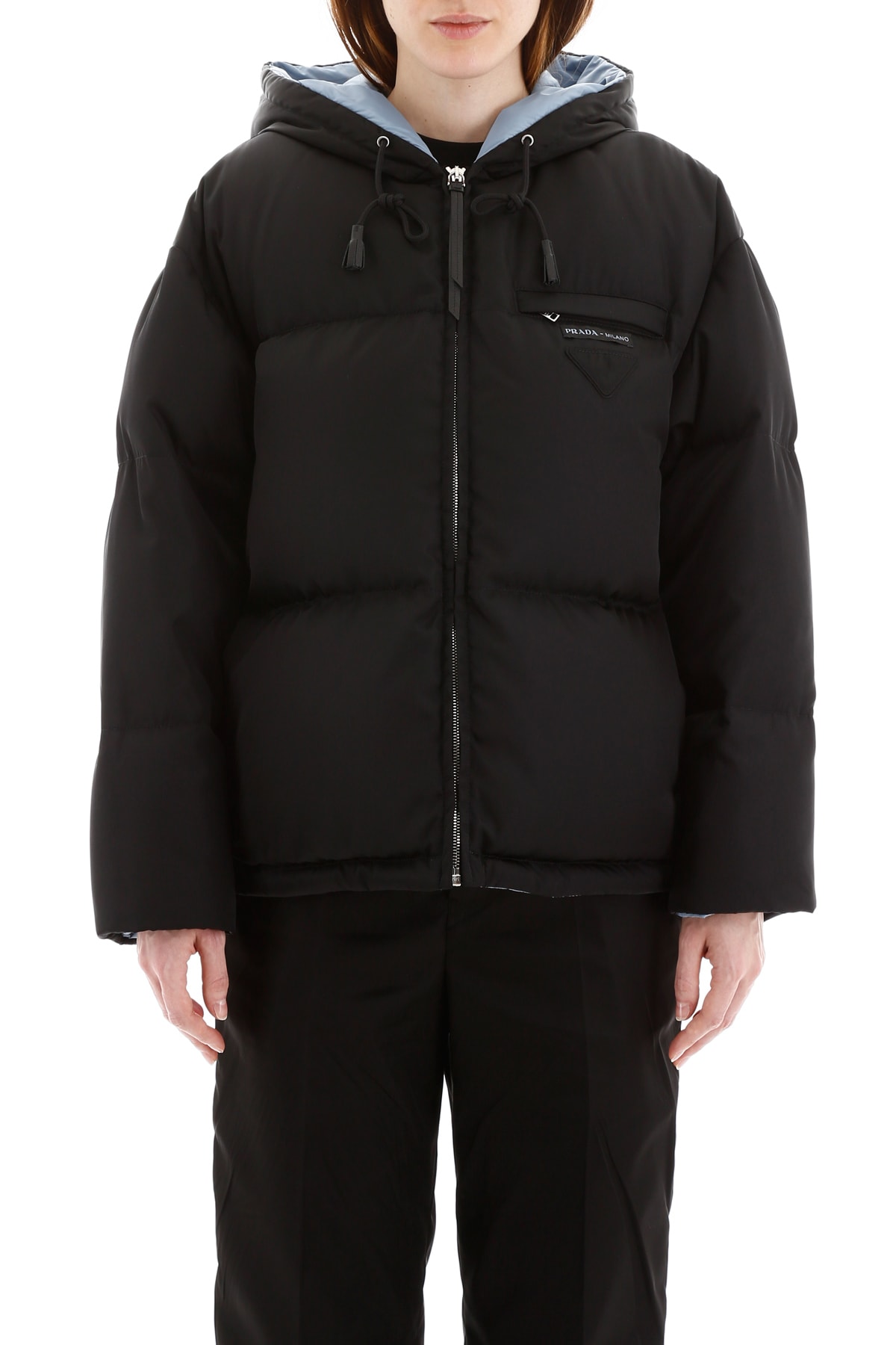 Prada Prada Puffer Jacket - NERO (Black) - 10965018 | italist