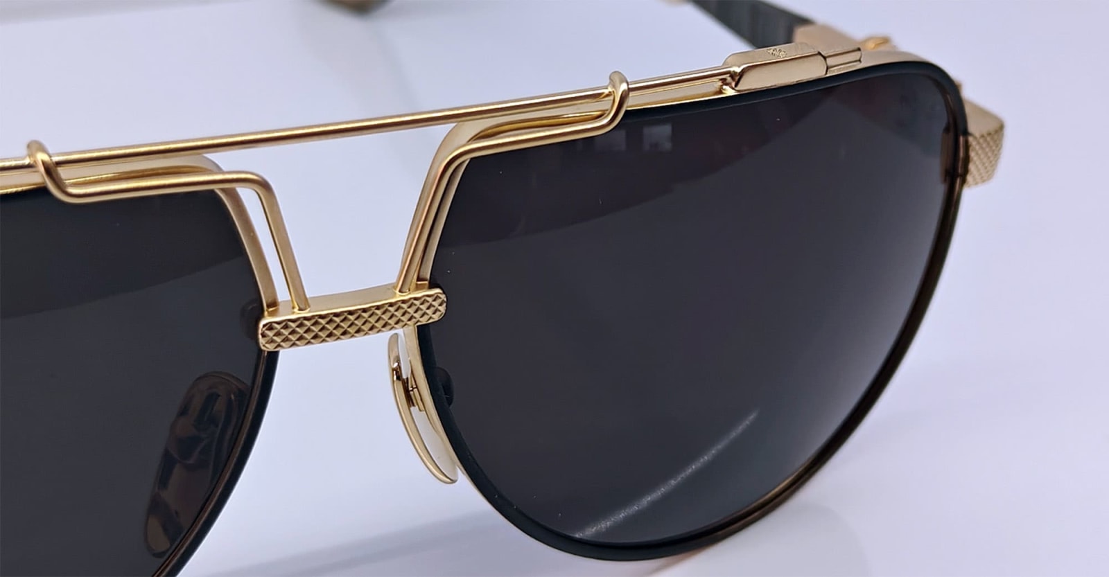 Chrome Hearts Blade Hummer Iii - Orb / Matte Gold Plated Sunglasses ...
