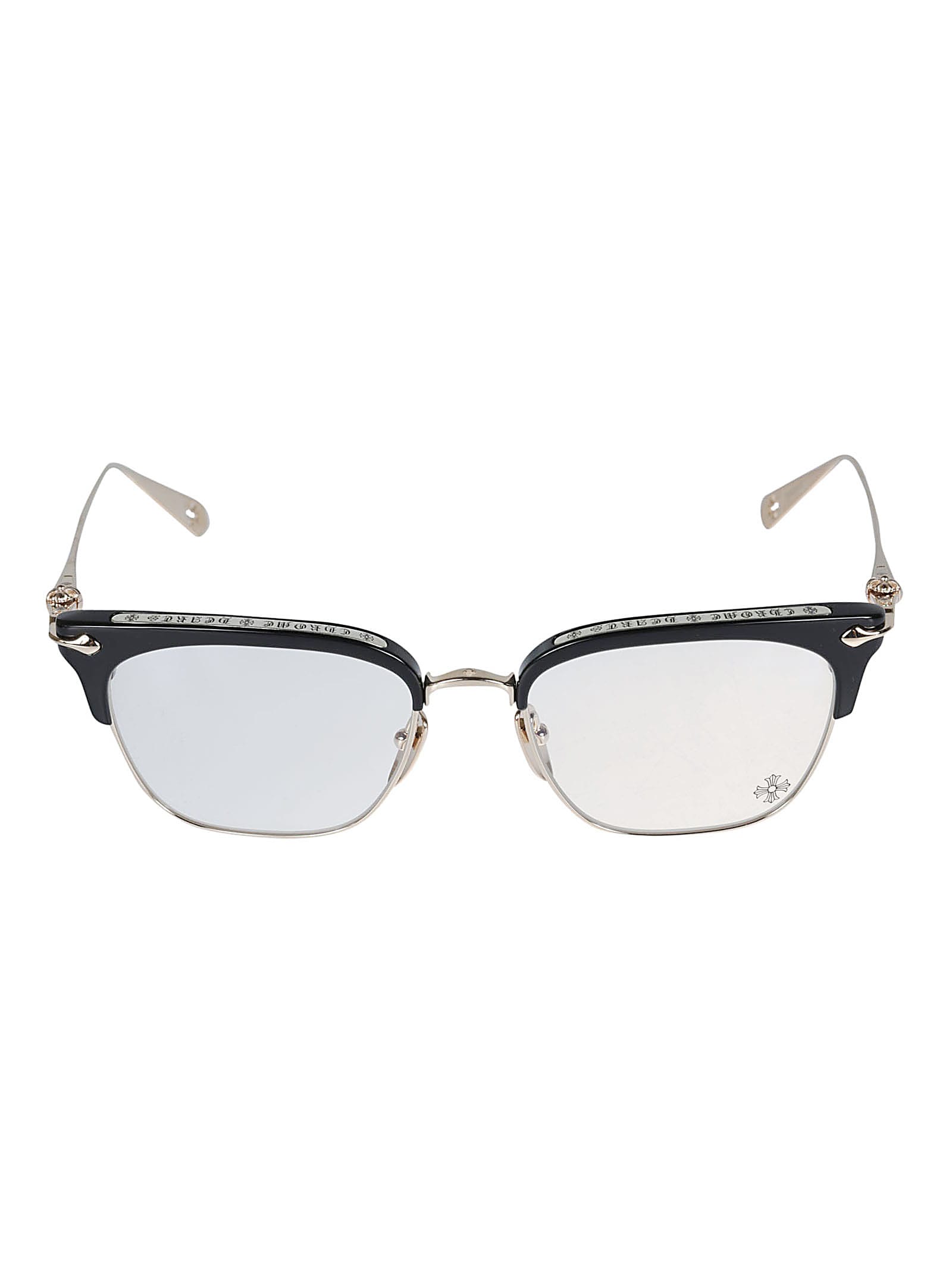 Chrome Hearts Cat-eye Semi Rimless Glasses | ModeSens