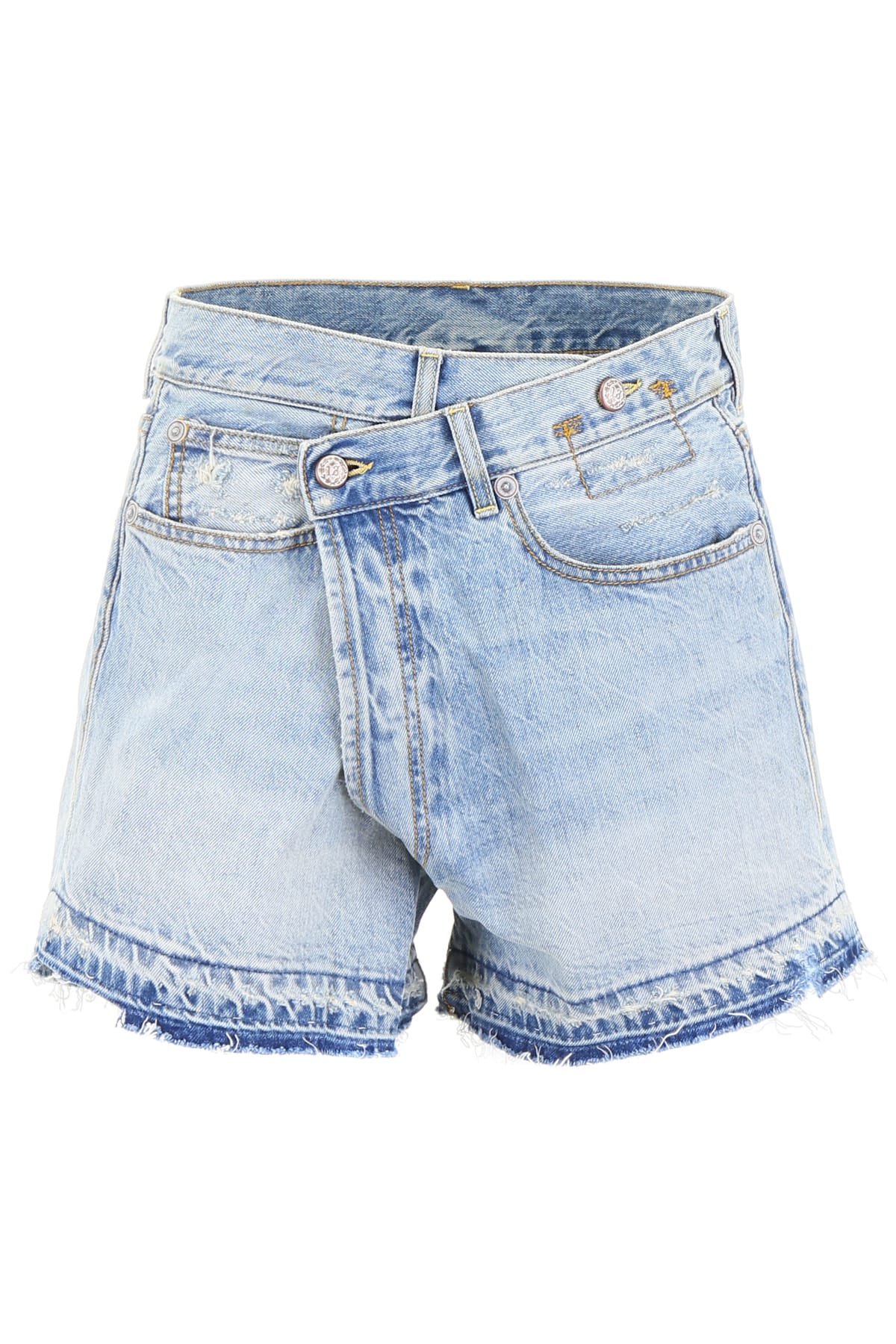 R13 R13 Crossover Denim Shorts - TILLY (Light blue) - 10795937 | italist