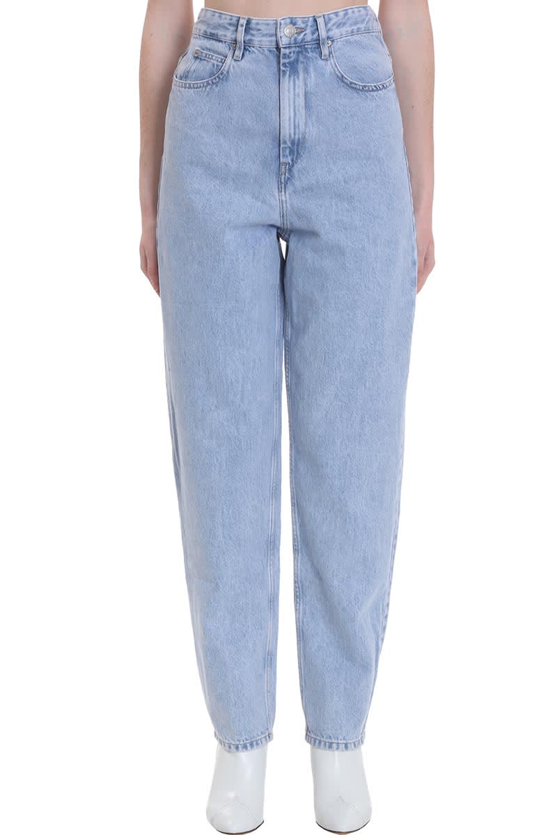 Isabel Marant Étoile Isabel Marant Étoile Corsyj Jeans In Cyan Denim ...