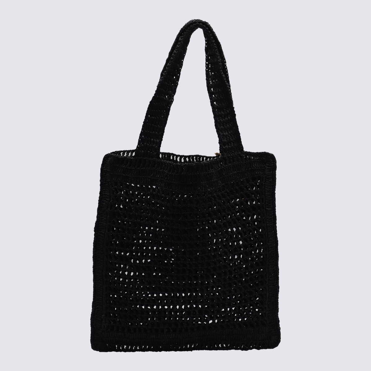 Chloé Chloe Women Black Raffia Estate Banana Shopping Bag | ModeSens
