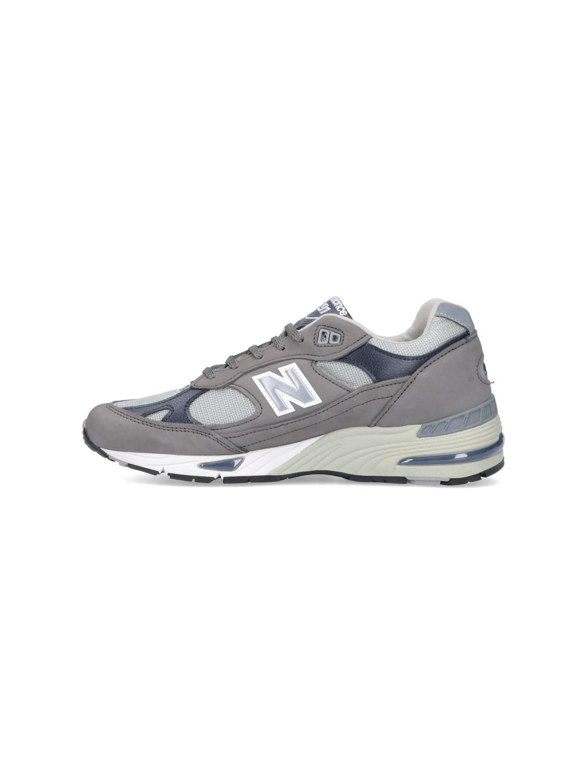 New Balance Sneakers 991 Grey Navy | ModeSens
