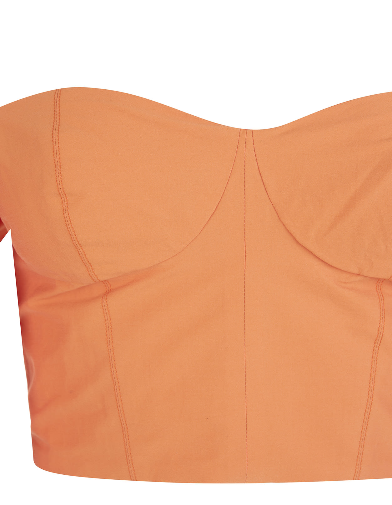 Amotea Woman Orange Francis Bustier Top | ModeSens