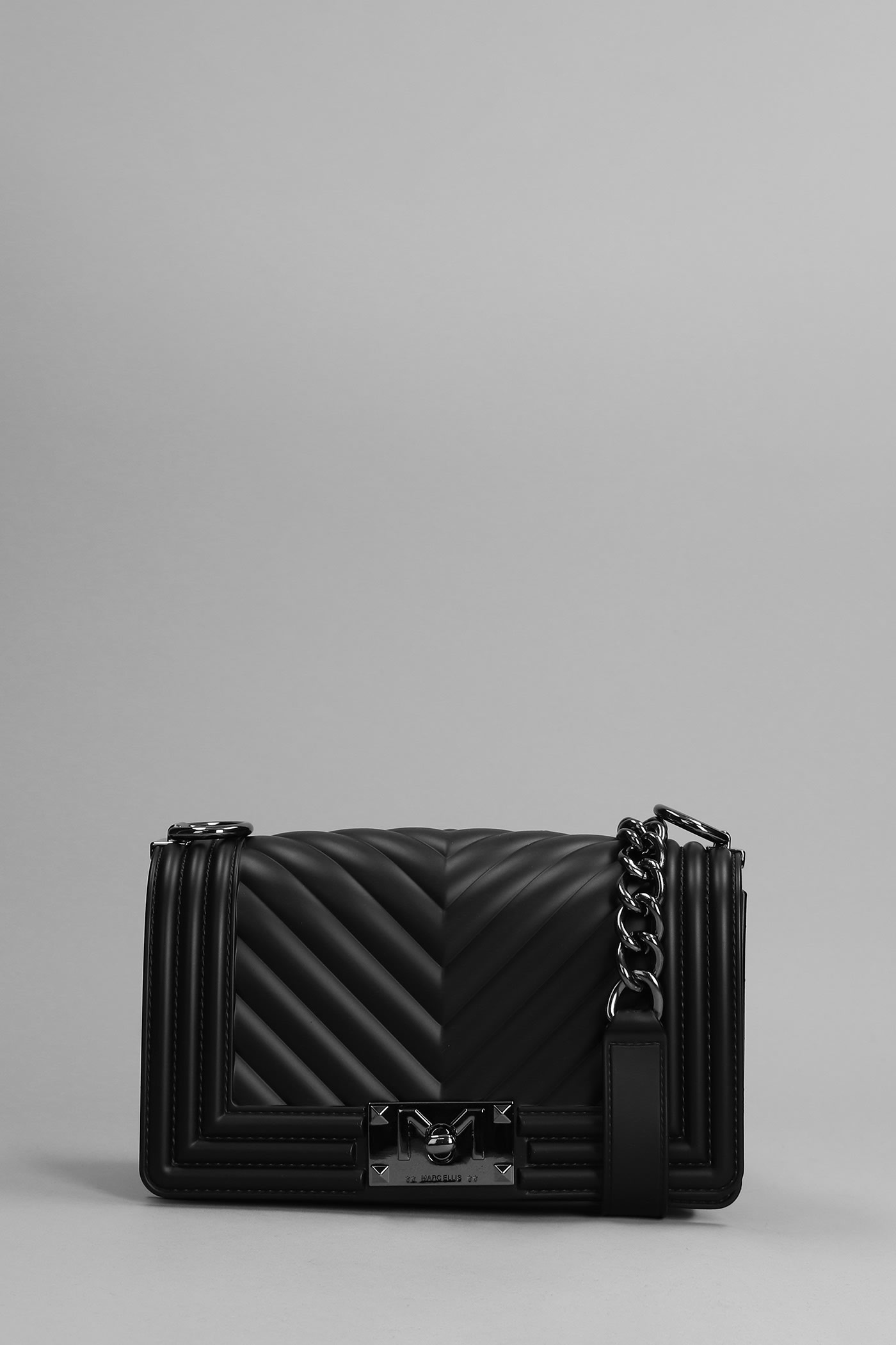Marc Ellis Flat S Shoulder Bag In Black Pvc | ModeSens